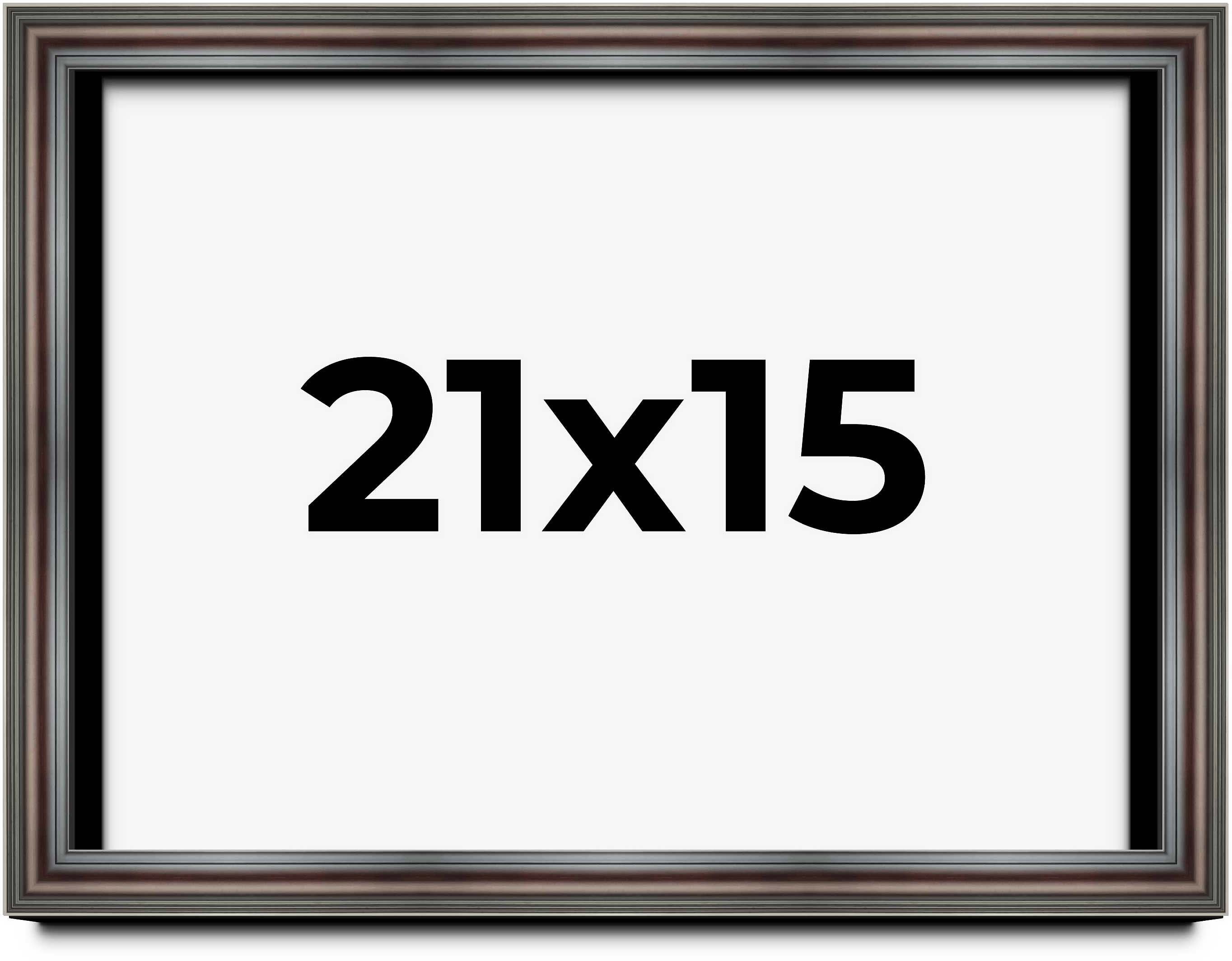 21x15 Shadow Box Frame Brown Cherry | 2.625 Inches Deep Pine Wood ...