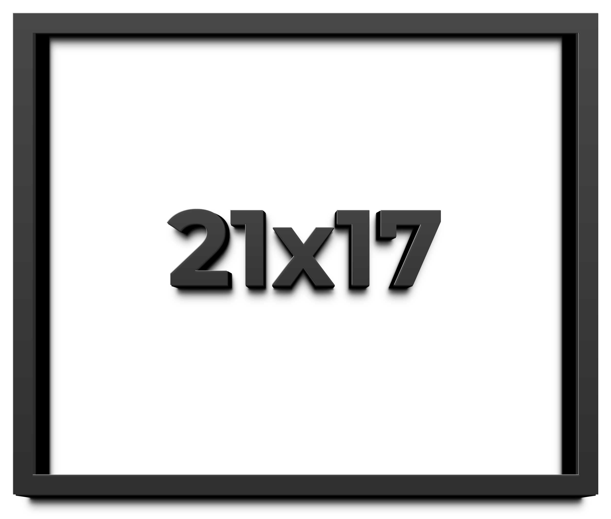 21x17 Shadow Box Frame Black | 1 inches Deep Real Wood Contemporary ...