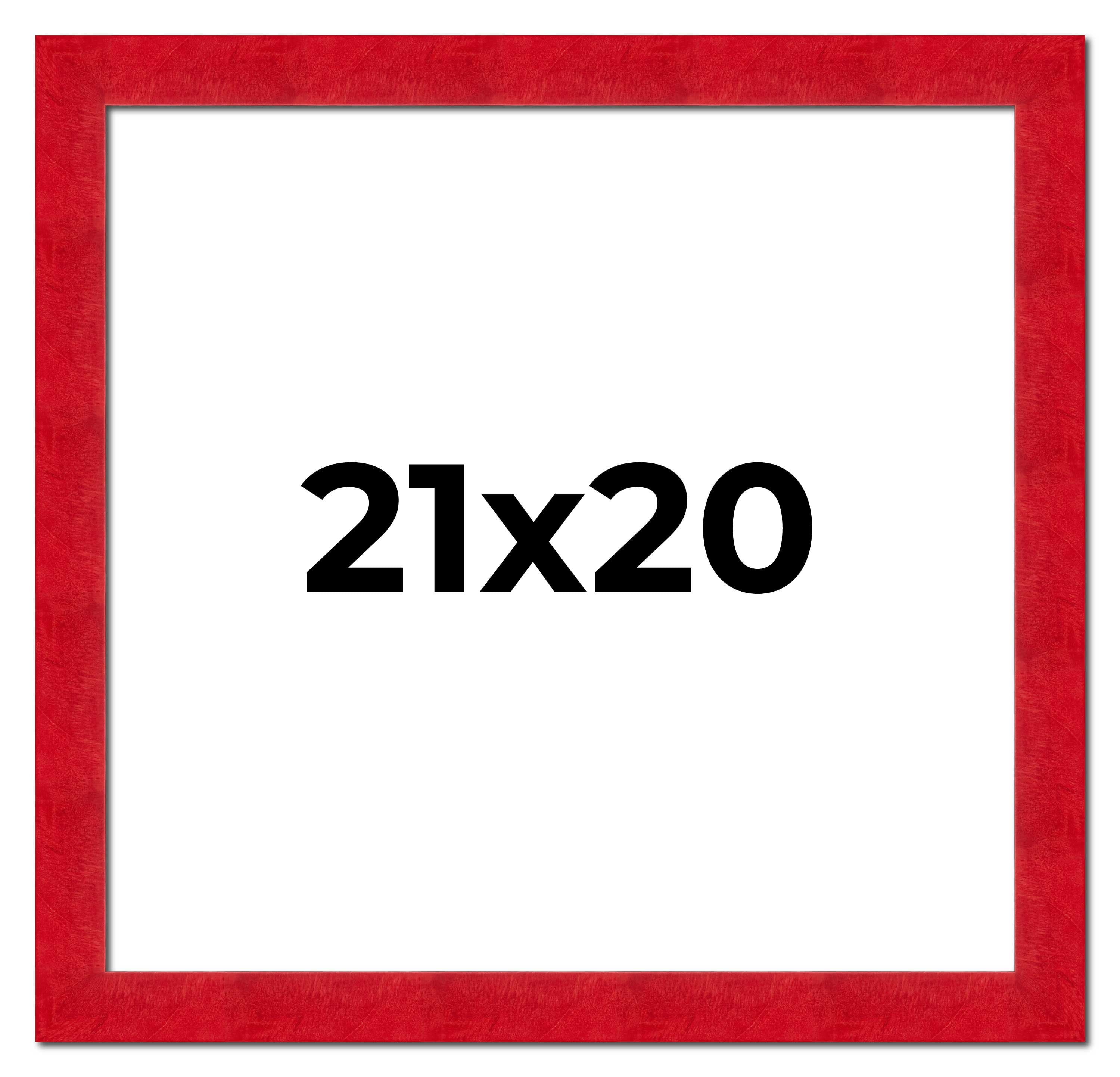 21x20 Frame Red Burl Solid Wood Picture Frame Width 1.75 Inches ...