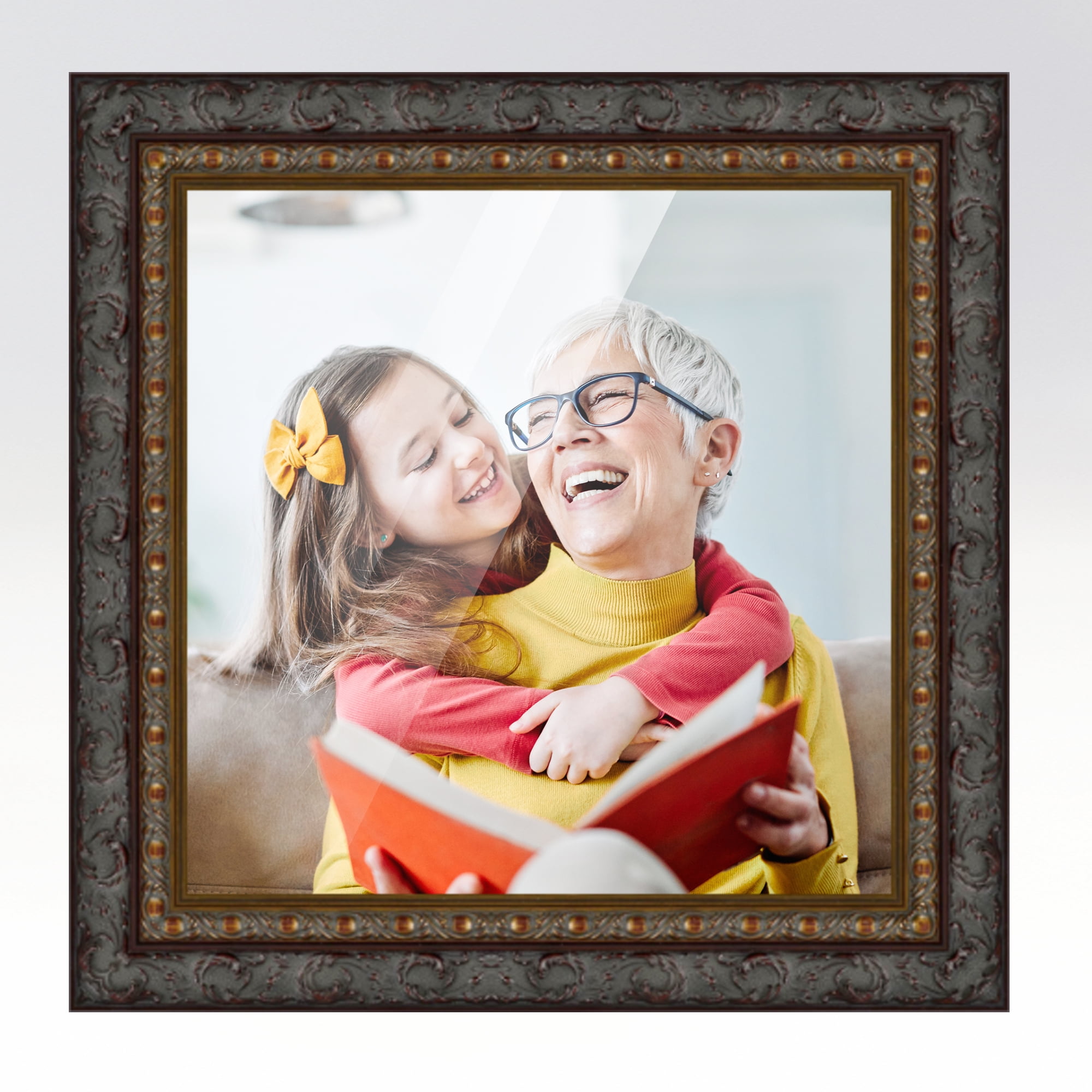 21x21 Frame Black Real Wood Picture Frame Width 2 inches | Interior ...