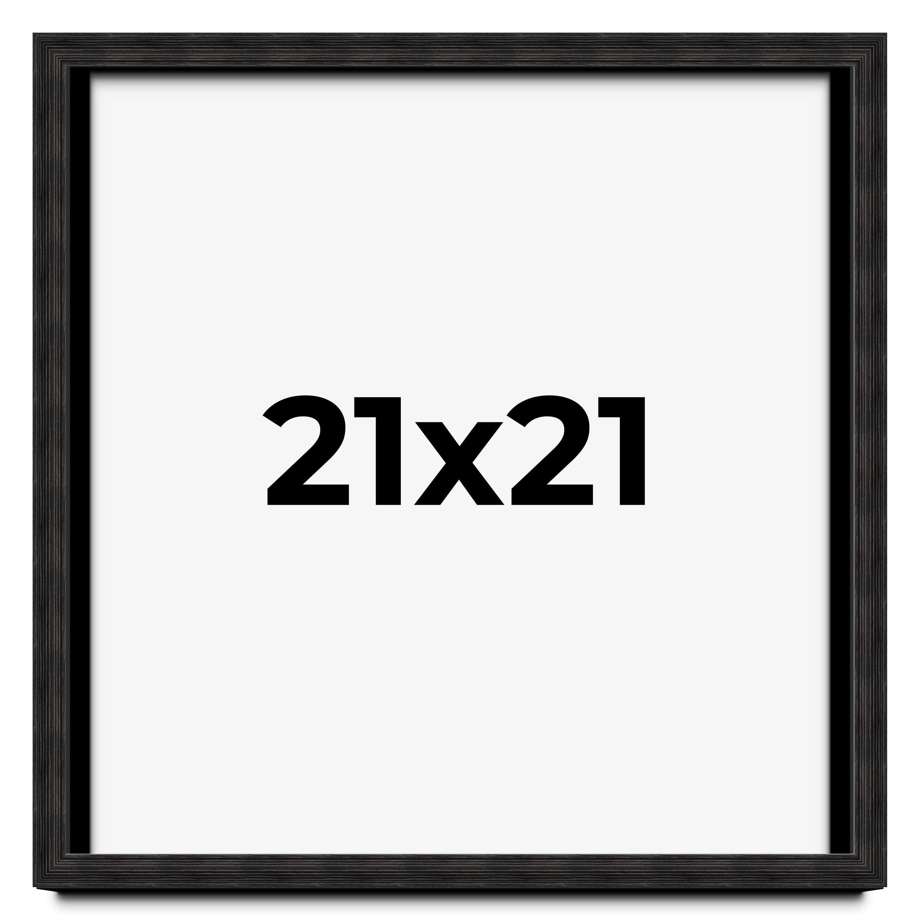 21x21 Shadow Box Black Rustic Barnwood Display Frame | 1.125 Inch Deep ...