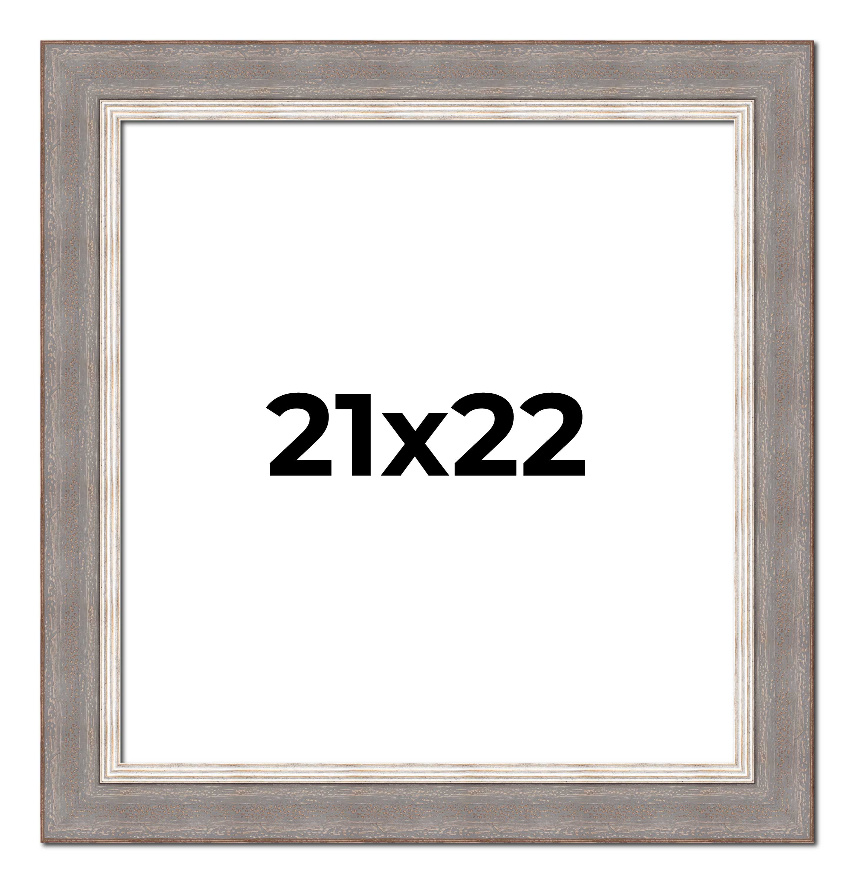 21x22 Frame Grey Real Wood Picture Frame Width 2.75 Inches | Interior ...