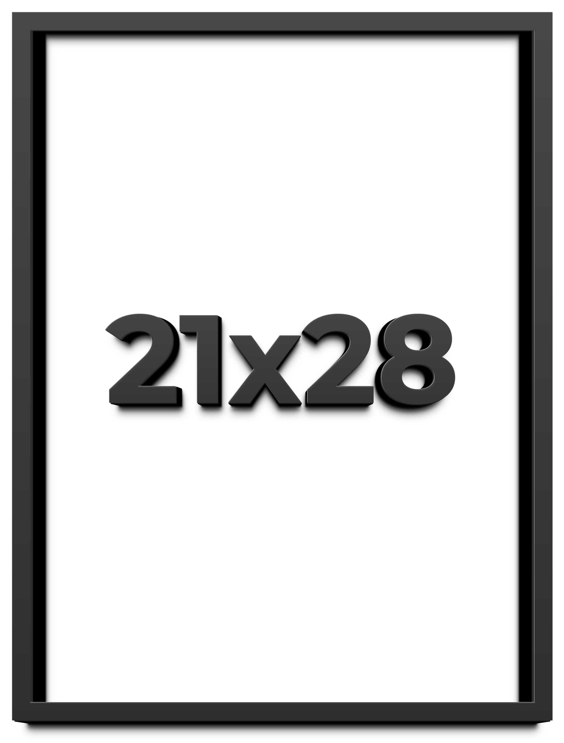 21x28 Shadow Box Frame Black | 1 inches Deep Real Wood Contemporary ...