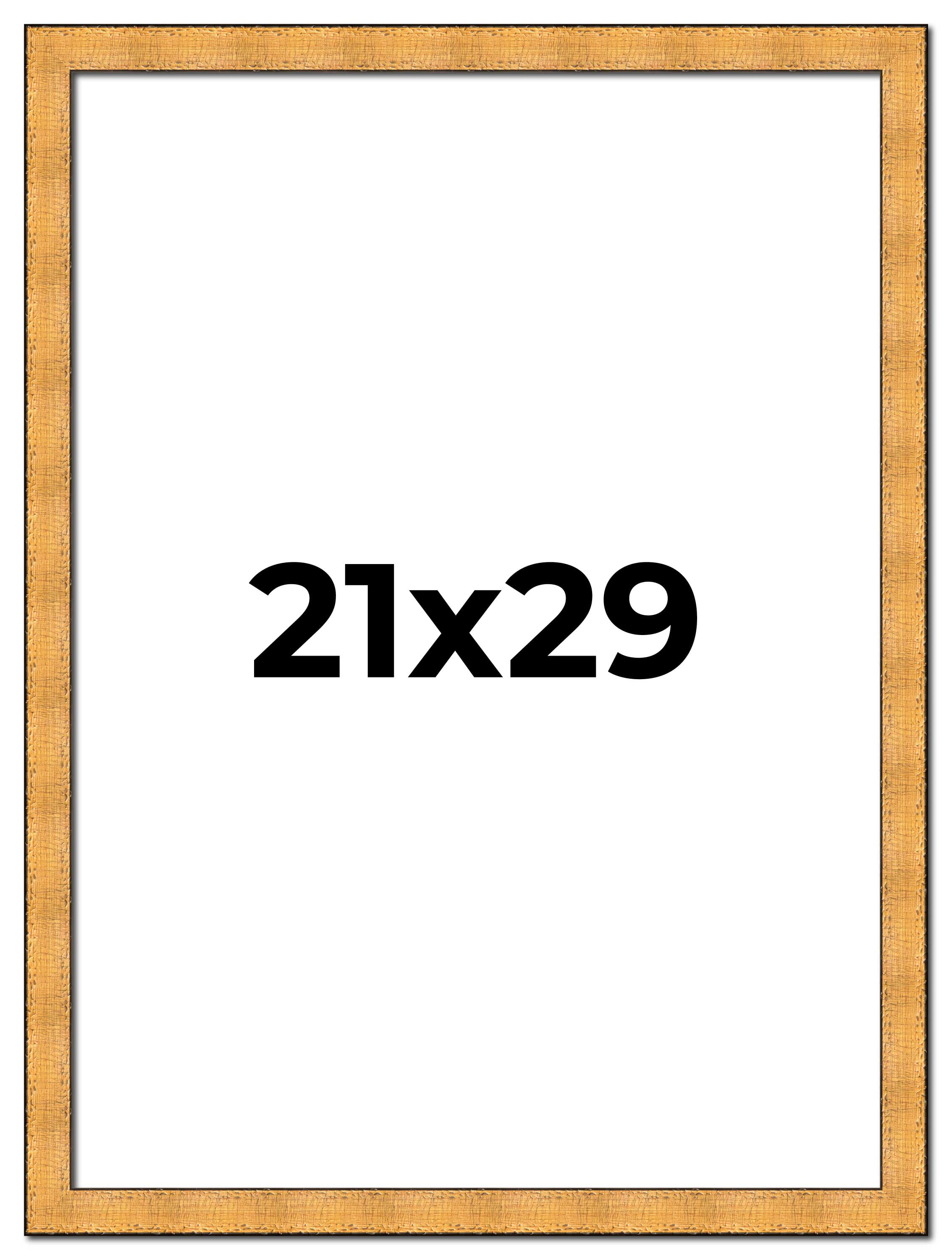 21x29 Frame Gold Rustic Solid Wood Picture Frame | 1.25 Inch Wide ...