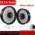 21x3.5 18x3.5 Fat Spoke Wheels Rims Set for Harley Heritage Softail ...