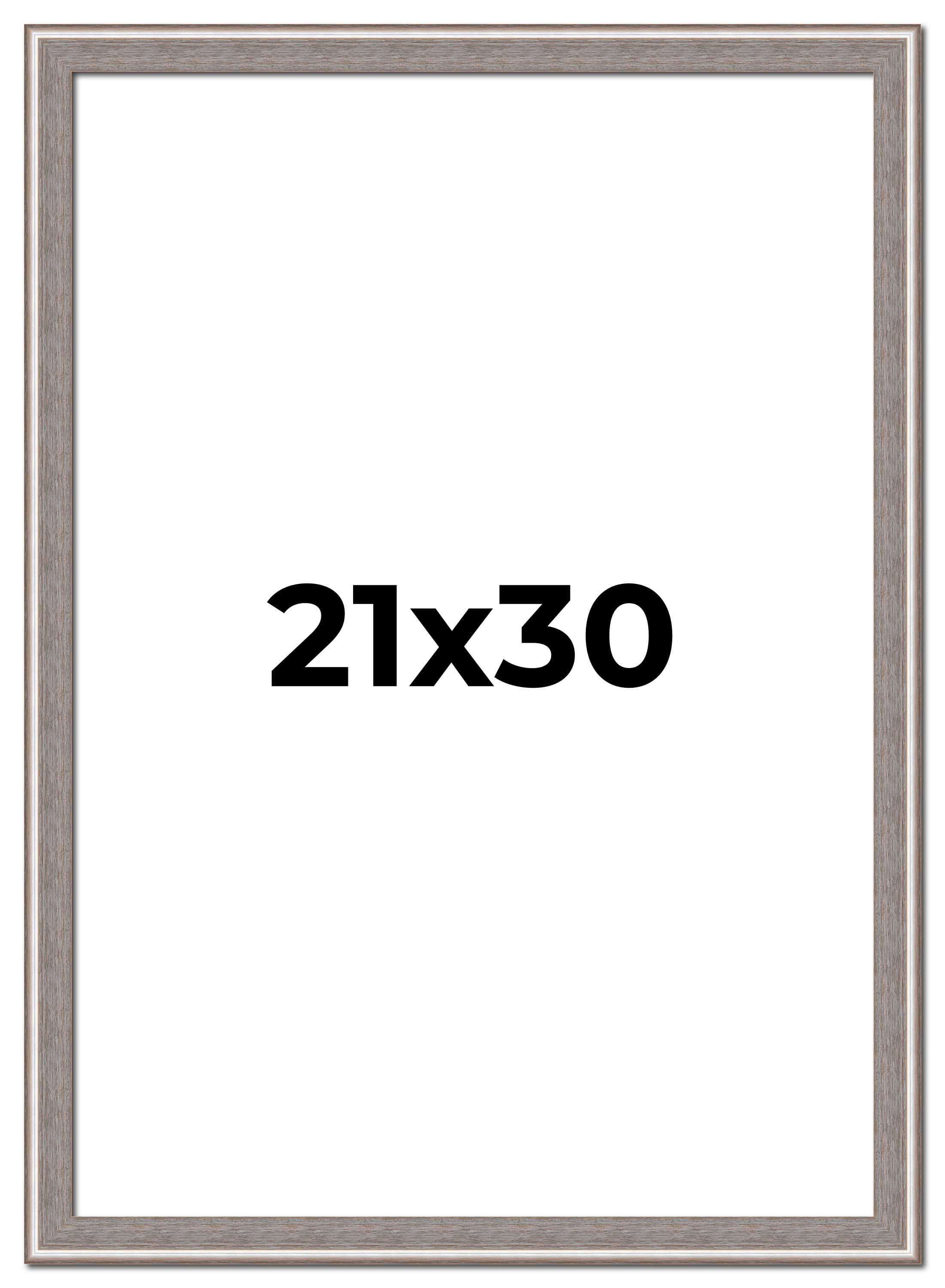 21x30 Frame Grey Real Wood Picture Frame Width 1.25 inches | Interior ...