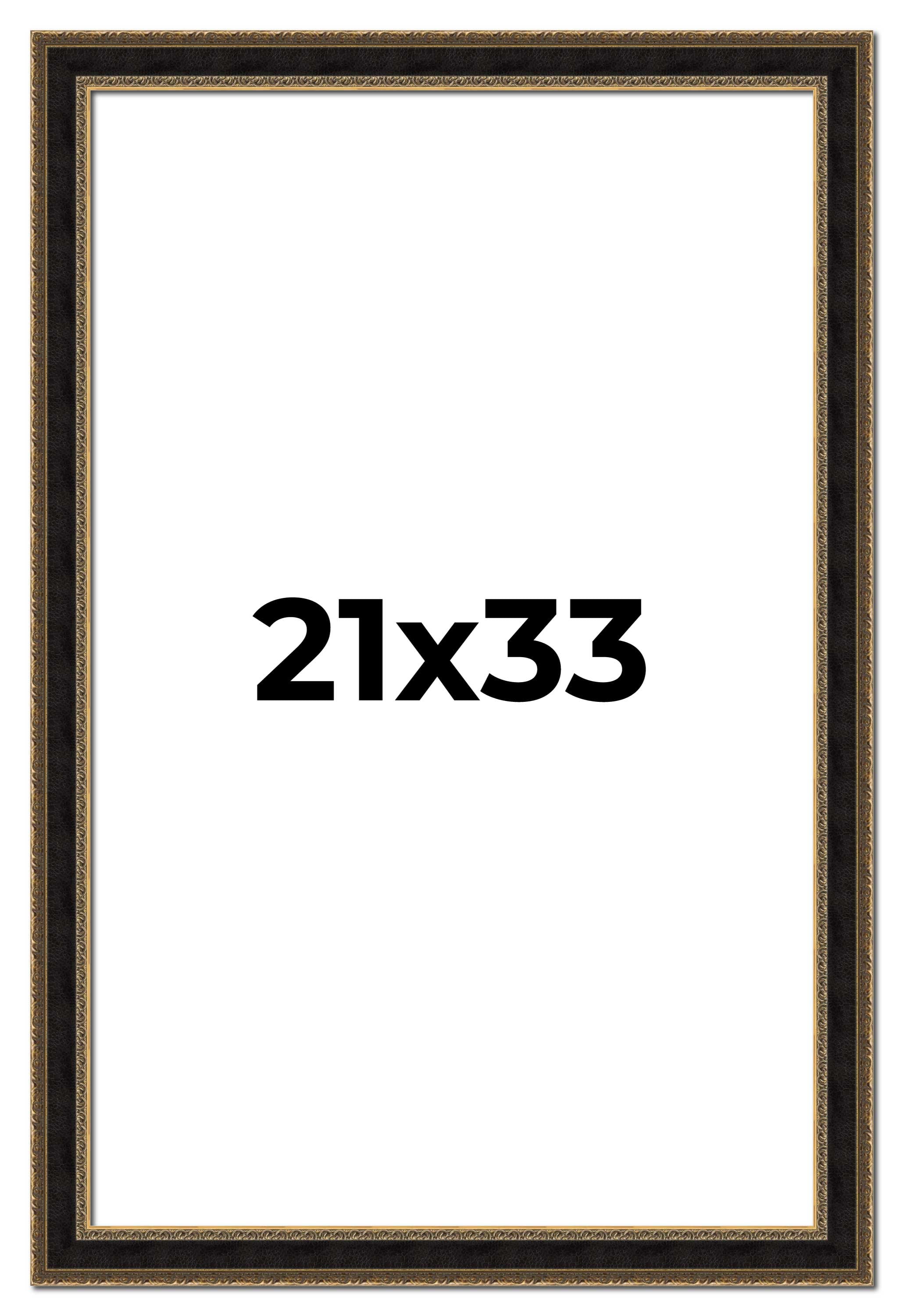 21x33 Frame Gold Antique Vintage Sold Wood Picture Frame | 1.75 Inch ...