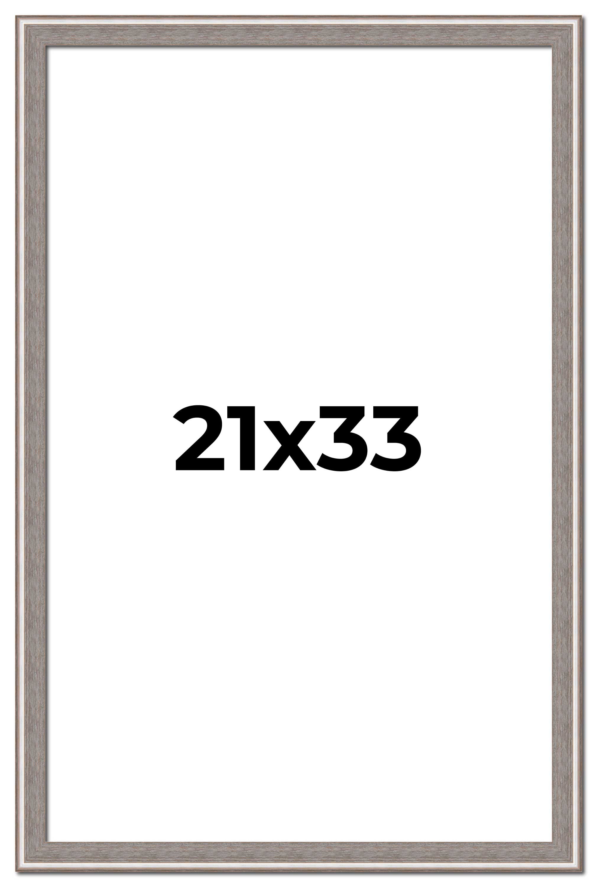 21x33 Frame Grey Real Wood Picture Frame Width 1.25 inches | Interior ...