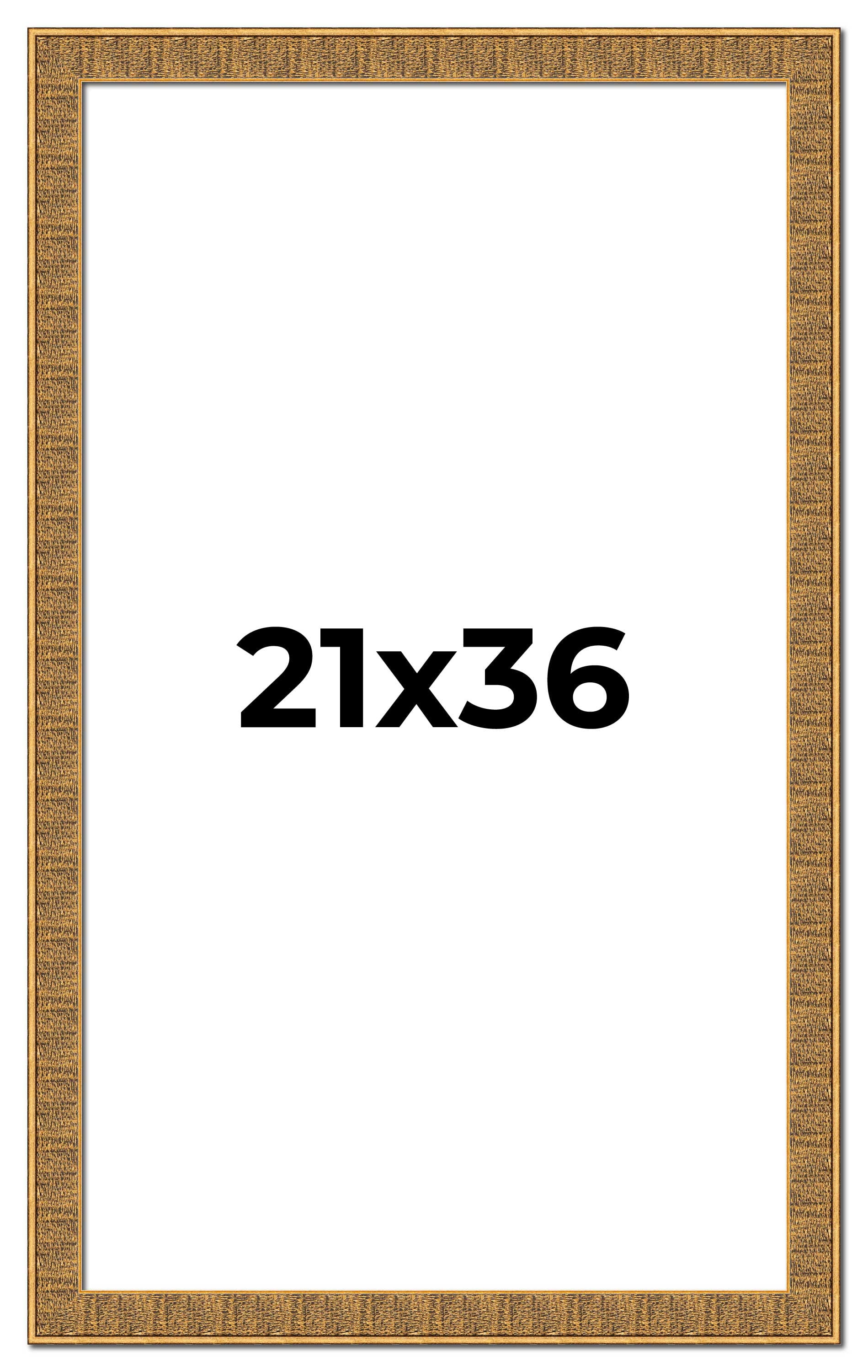 21x36 Frame Black and Gold Distressed Solid Wood Sonoma Picture Frame ...