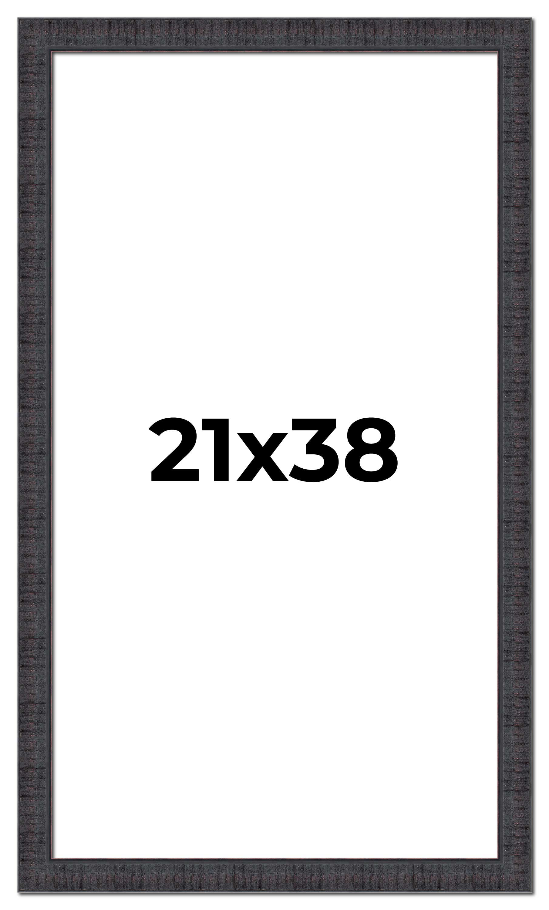 21x38 Frame Brown Rustic Solid Wood Picture Frame 1.5 Inches Wide ...