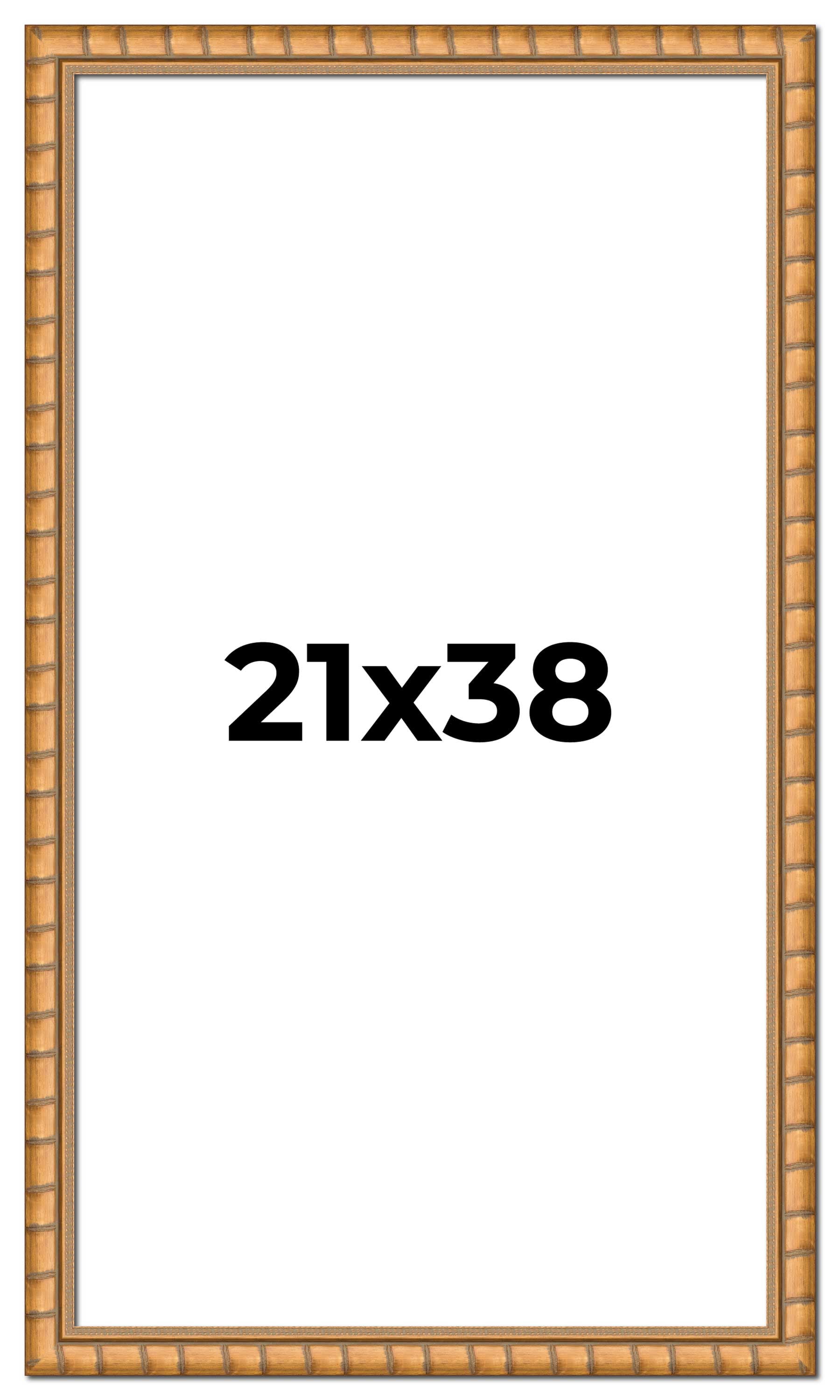 21x38 Frame Gold Real Wood Picture Frame Width 1.5 inches | Interior ...