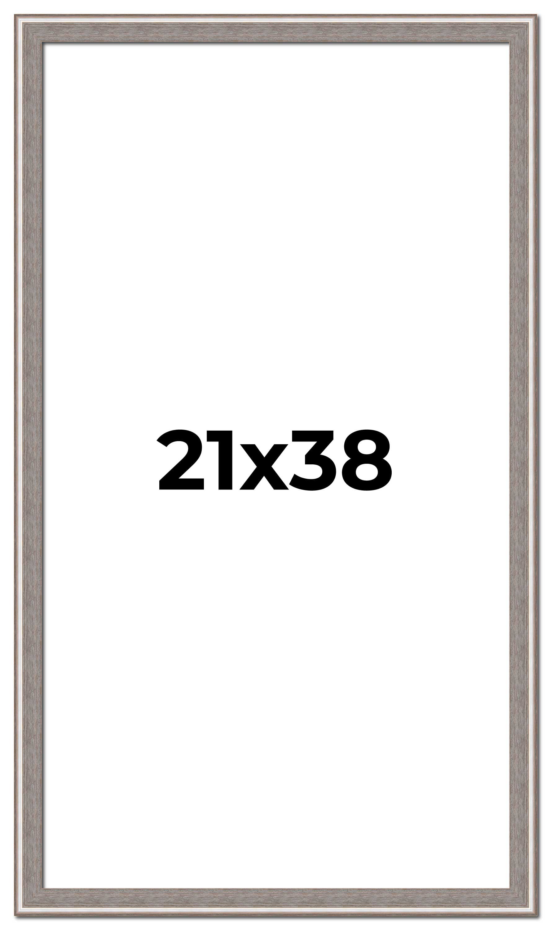 21x38 Frame Grey Real Wood Picture Frame Width 1.25 inches | Interior ...