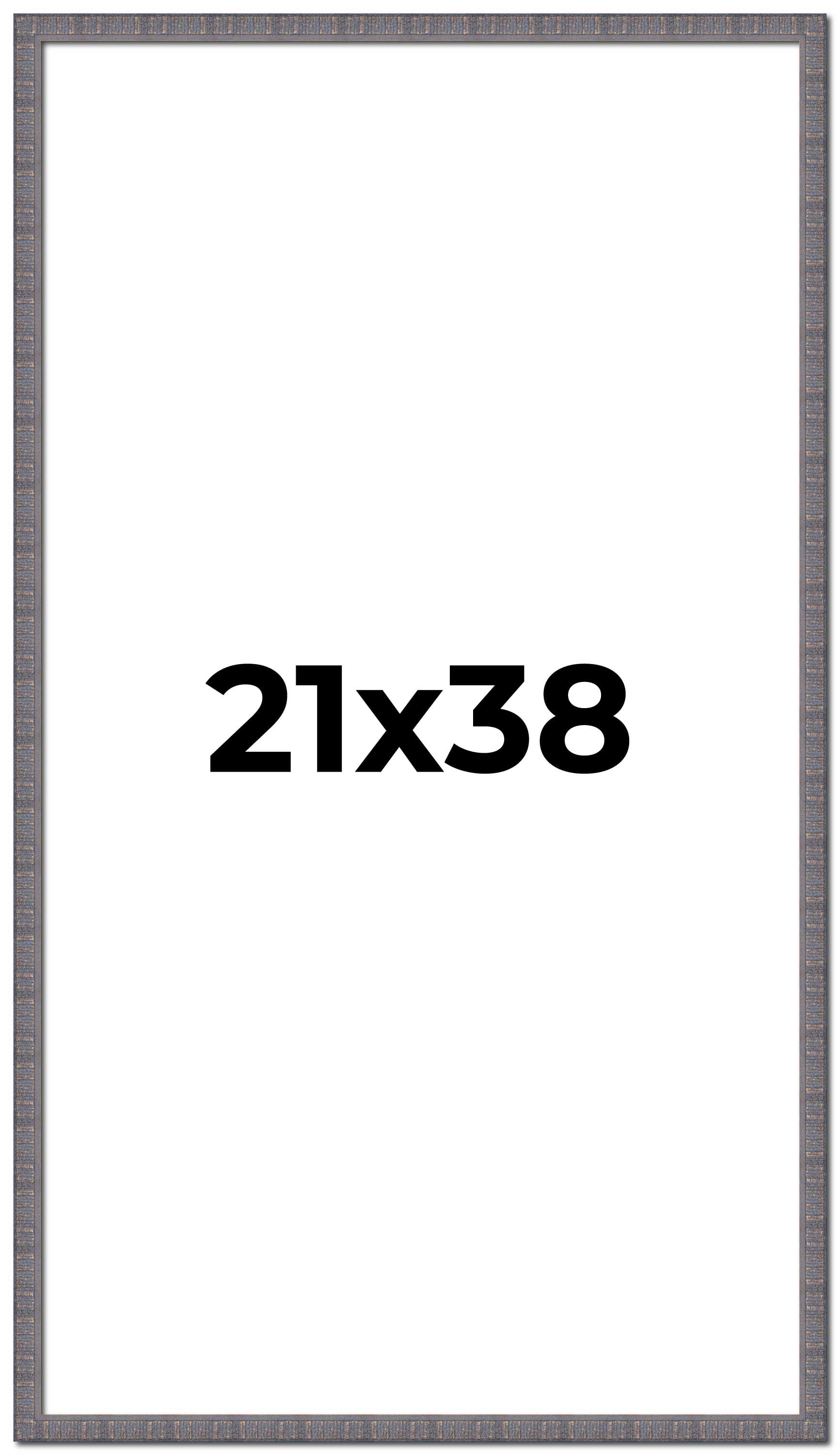 21x38 Frame Slate Blue Distressed Rustic Solid Wood Picture Frame | 0. ...