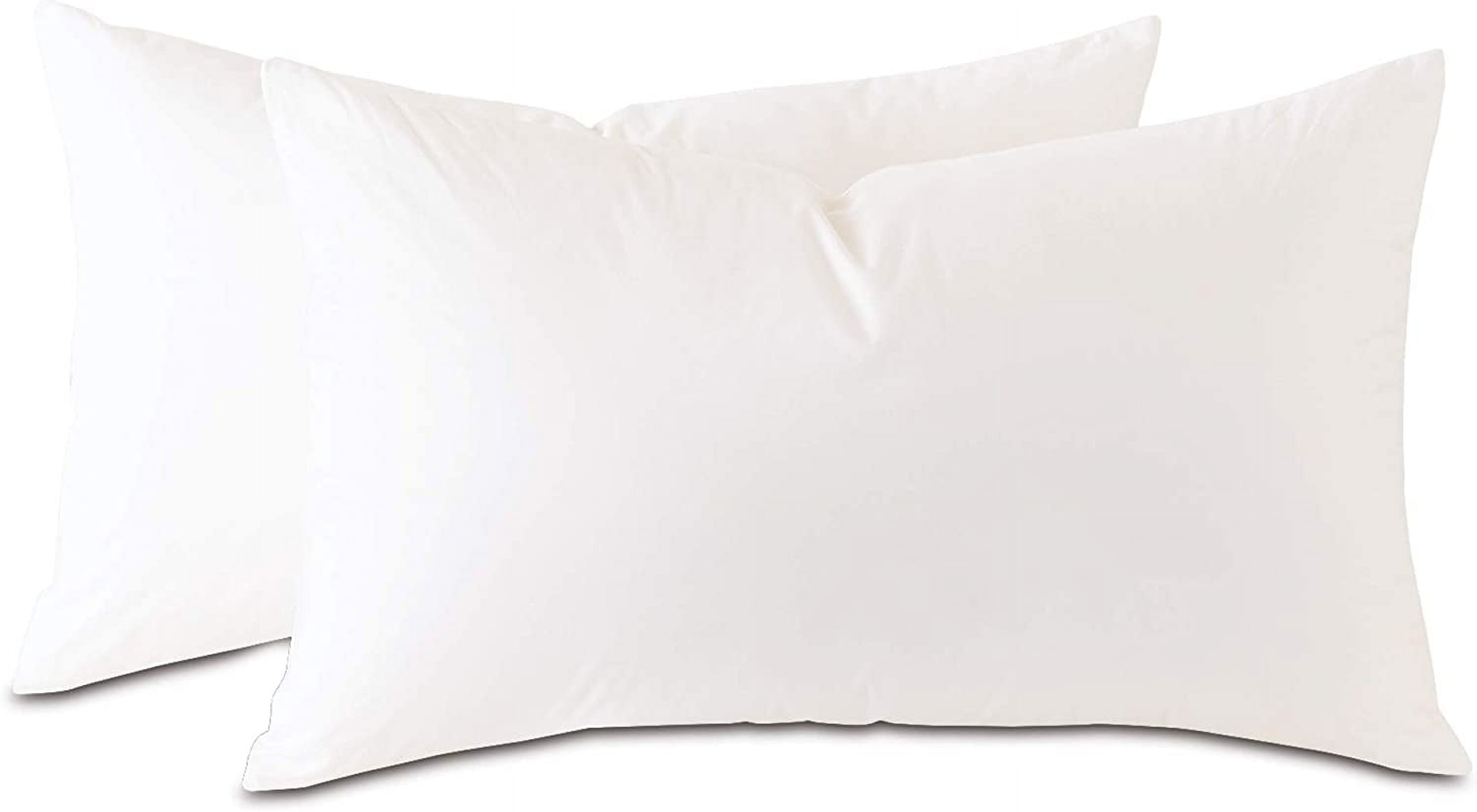 21x38 Hypoallergenic Fluffy Faux Down Poly Rectangular King Pillow ...