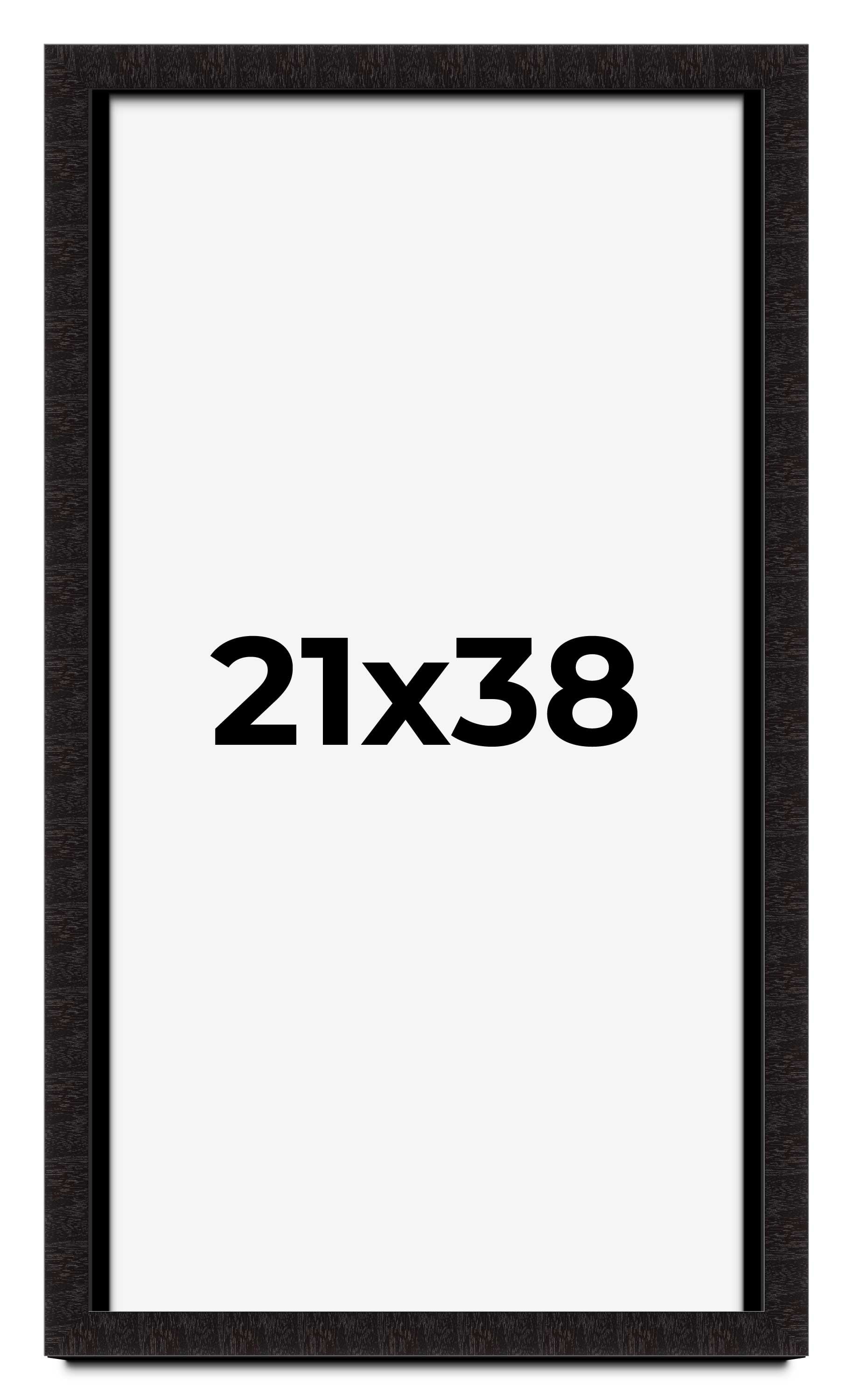 21x38 Shadow Box Black Solid Wood Display Picture Frame | 1 Inch Rabbet ...
