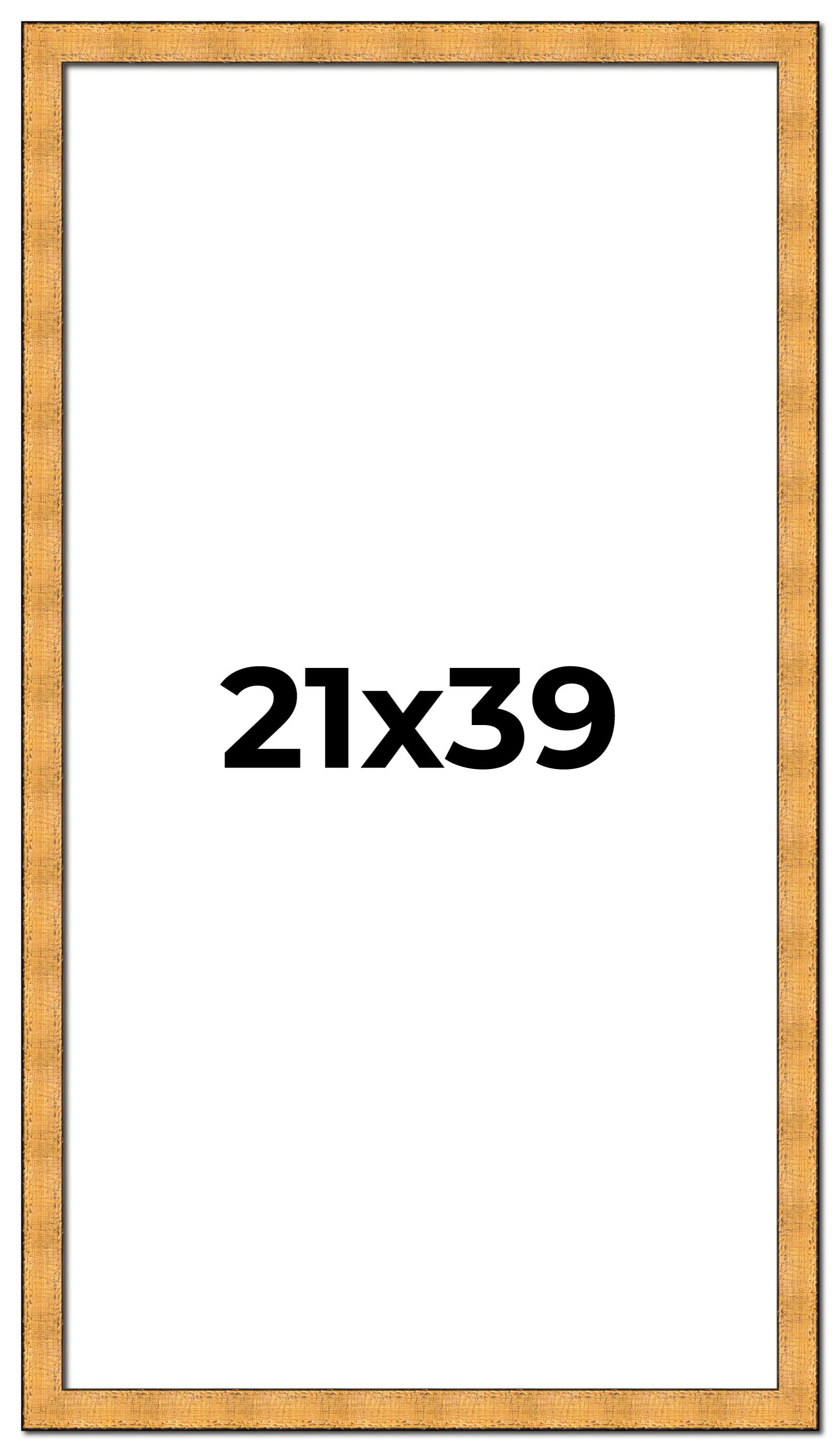 21x39 Frame Gold Rustic Solid Wood Picture Frame | 1.25 Inch Wide ...
