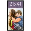 40x14 Frame Black Charcoal Grey Wood Textured Picture Frame | 0.75 Inch ...