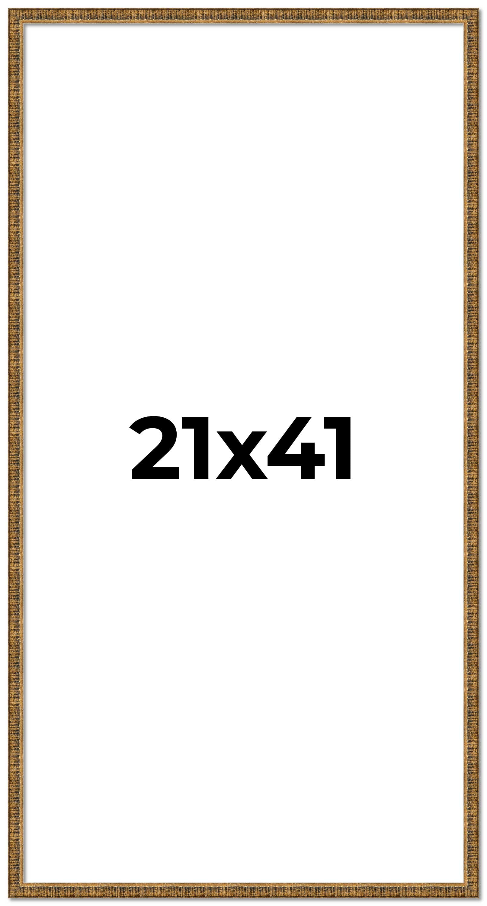 21x41 Frame Gold Solid Wood Picture Frame - Complete Modern Photo Frame ...