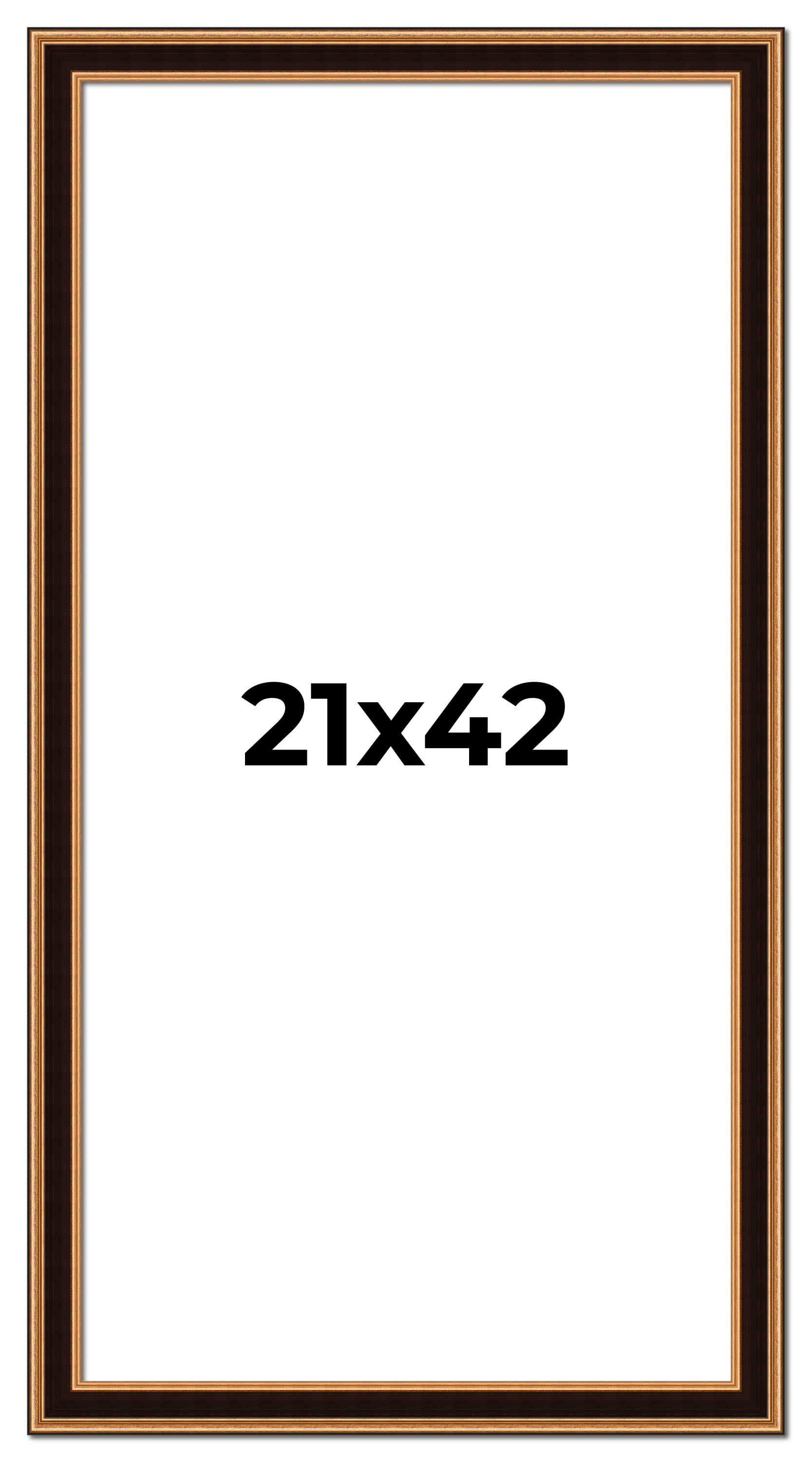 21x42 Frame Gold Brown Plein Air Vintage Solid Wood Picture Frame | 1. ...