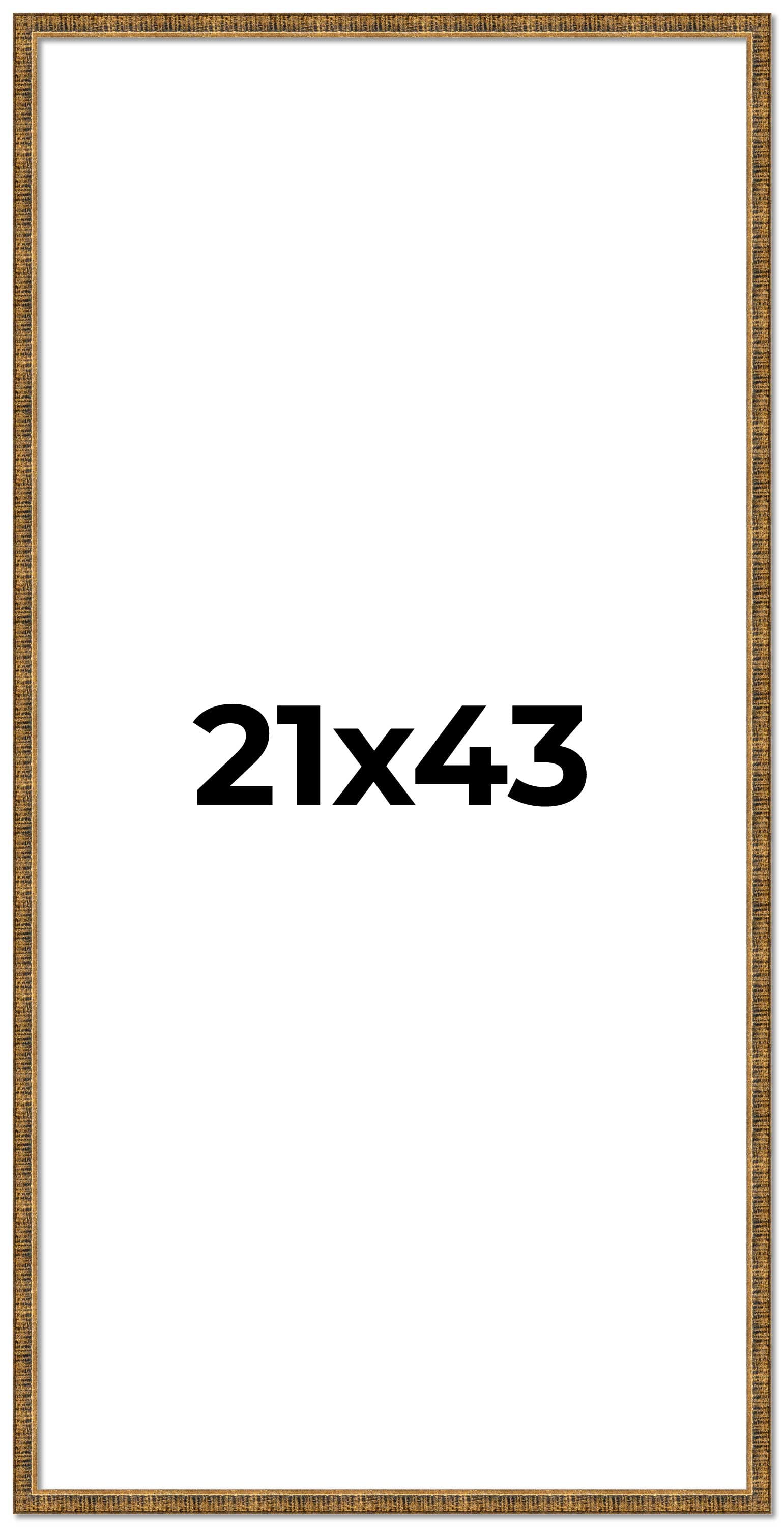 21x43 Frame Gold Solid Wood Picture Frame - Complete Modern Photo Frame ...
