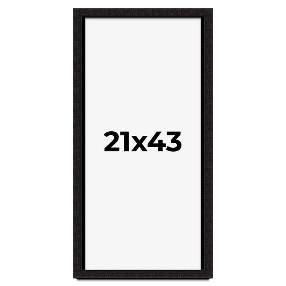 21x43 Shadow Box Black Solid Wood Display Picture Frame | 1 Inch Rabbet ...