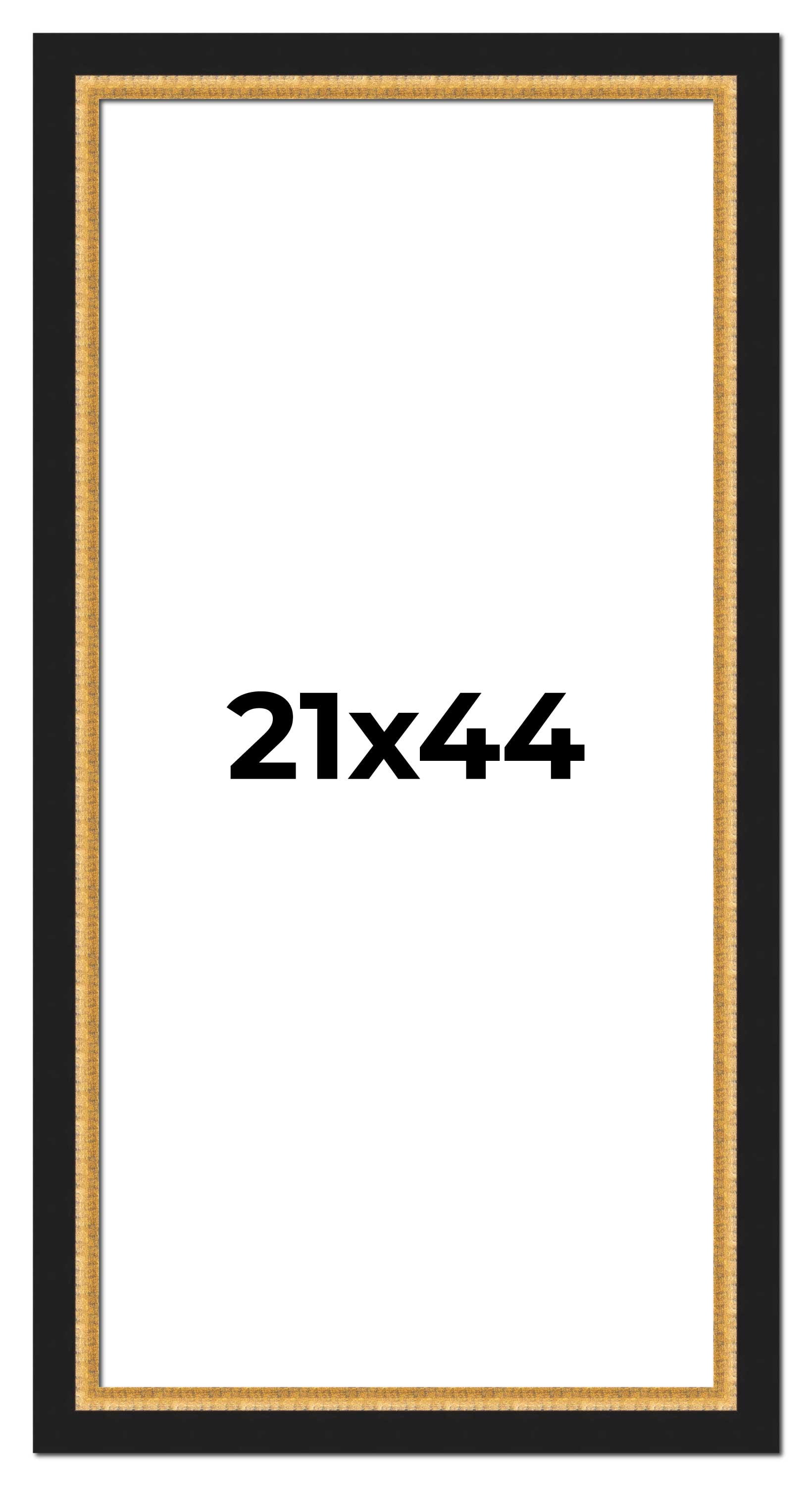 21x44 Frame Gold Real Wood Picture Frame Width 2.25 Inches | Interior ...