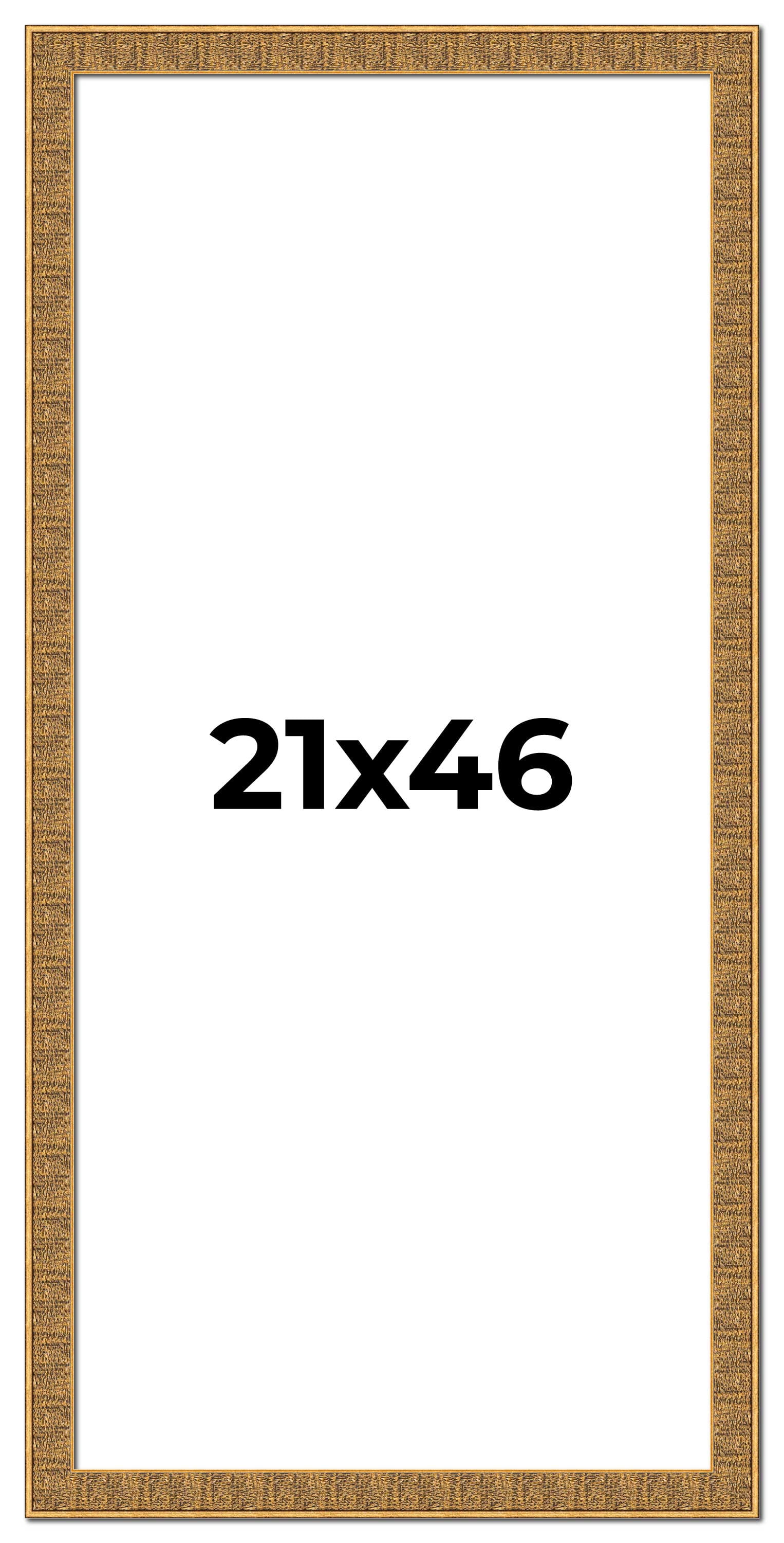 21x46 Frame Black and Gold Distressed Solid Wood Sonoma Picture Frame ...