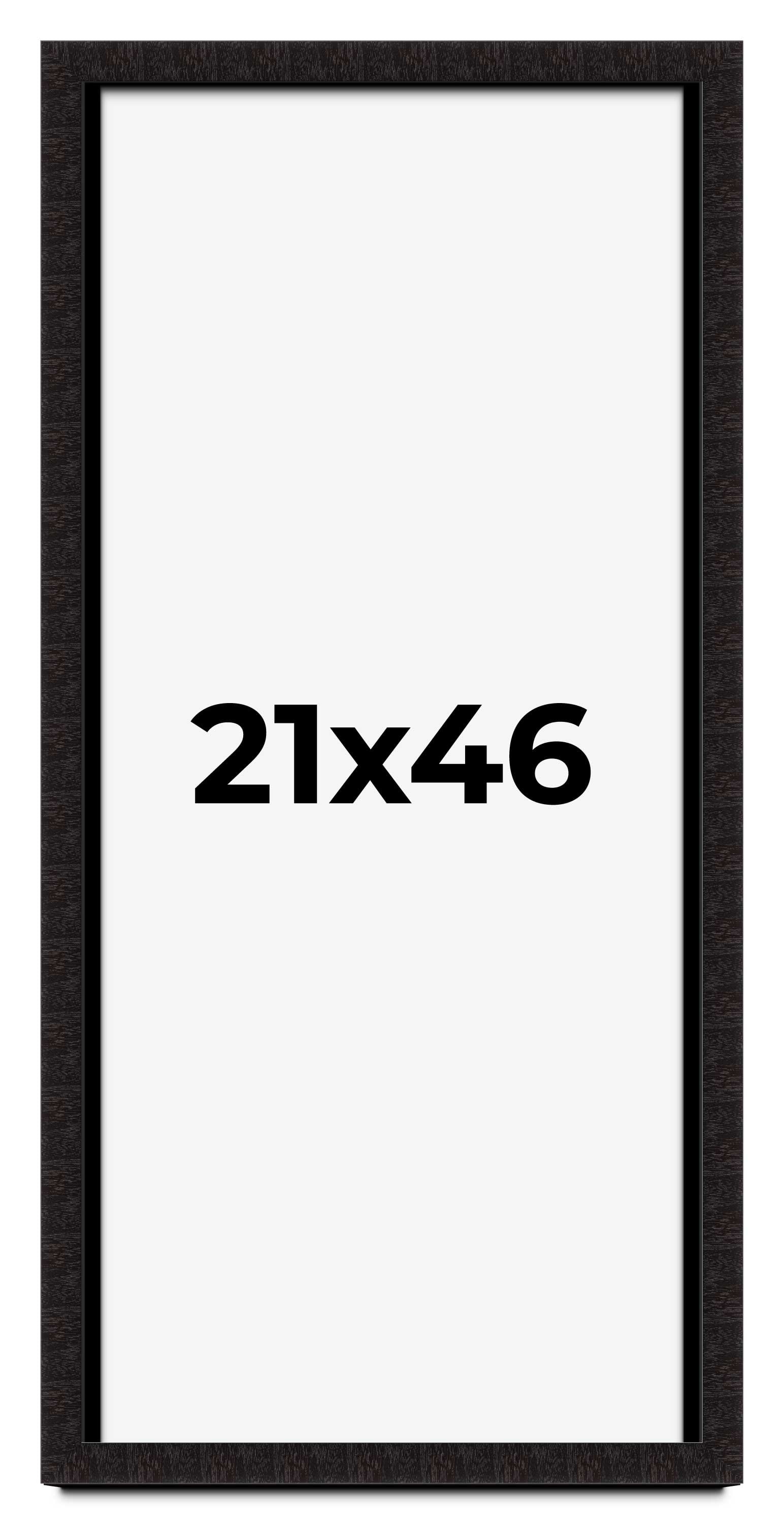 21x46 Shadow Box Black Solid Wood Display Picture Frame | 1 Inch Rabbet ...