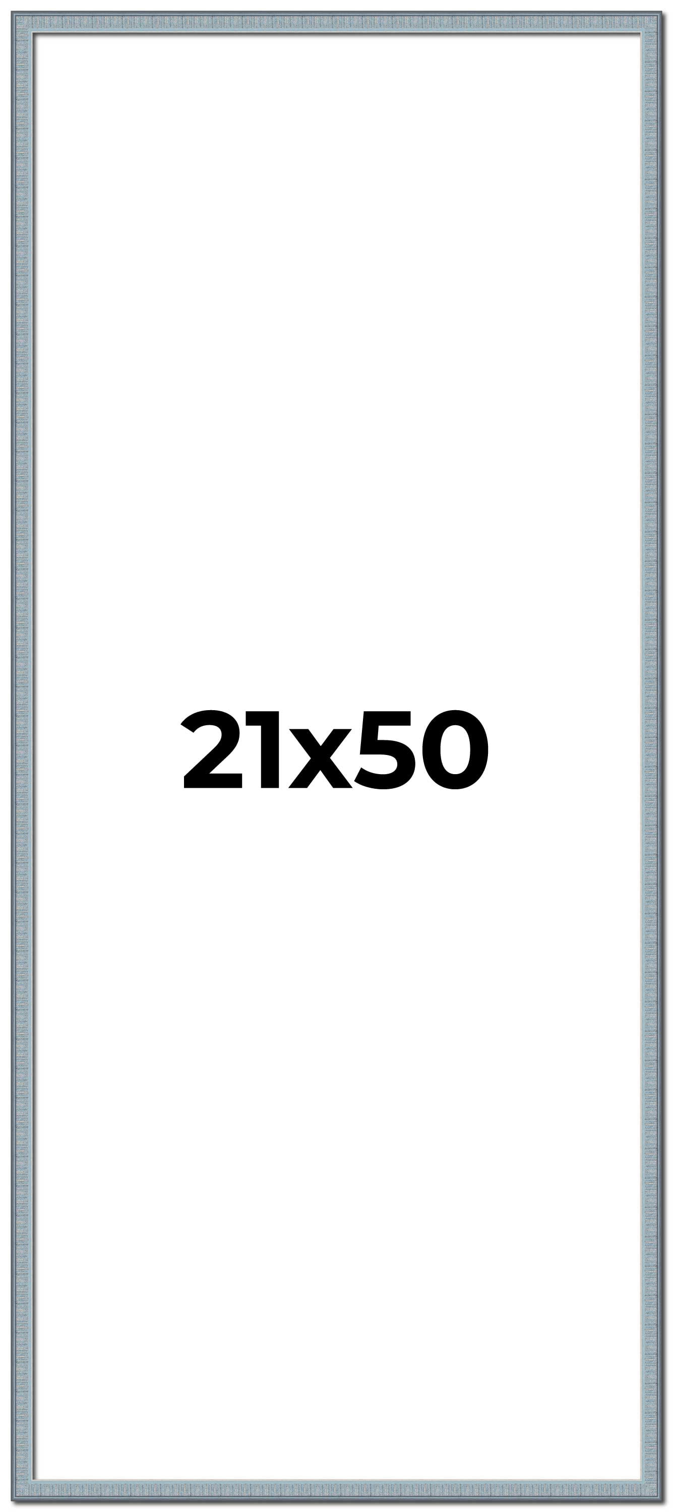 21x50 Frame Rustic Sky Blue Solid Wood Picture Frame | 0.75 Inch ...