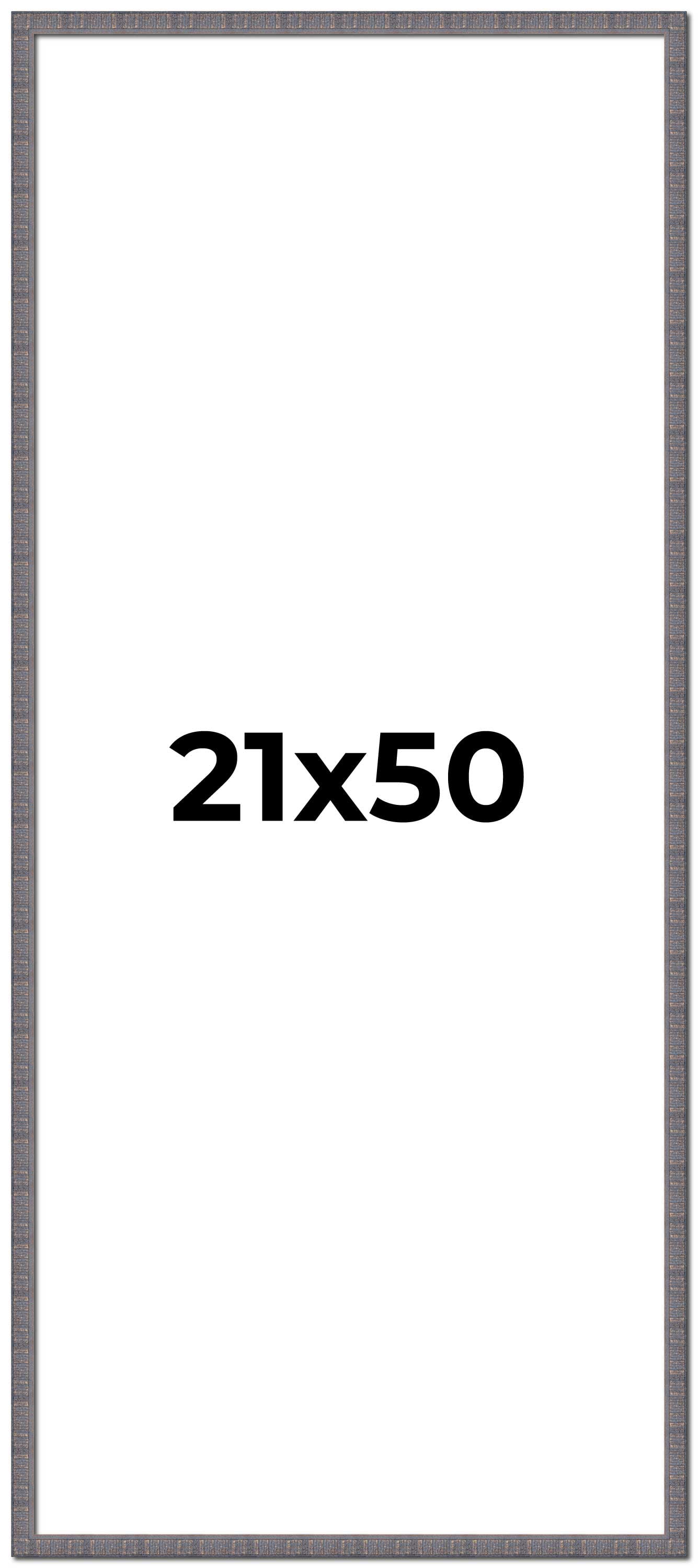 21x50 Frame Slate Blue Distressed Rustic Solid Wood Picture Frame | 0. ...