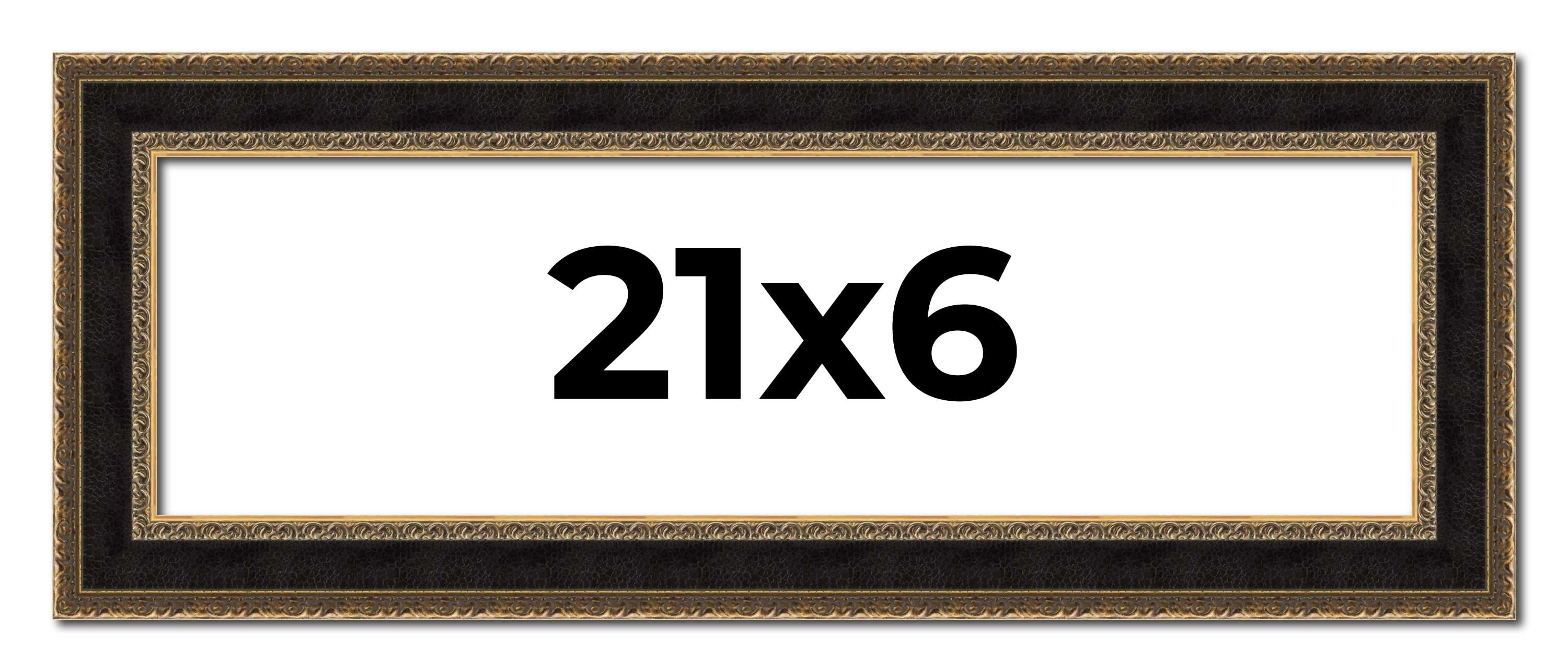 21x6 Frame Gold Antique Vintage Sold Wood Picture Frame | 1.75 Inch ...