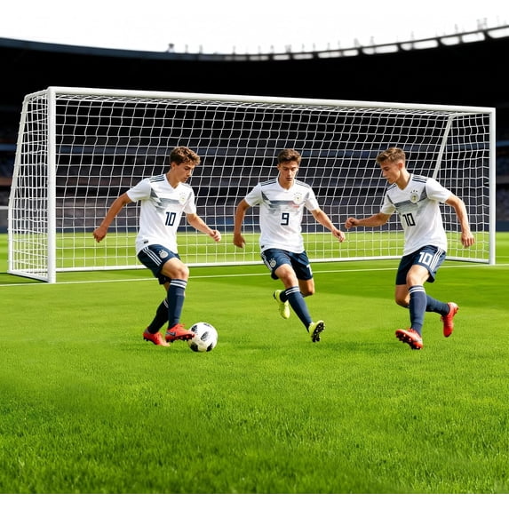 21x7ft Soccer Goals, Non-Foldable Steel Full Size Soccer Goal for ...