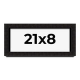 21x8 Shadow Box Black Solid Wood Display Picture Frame | 1 Inch Rabbet ...