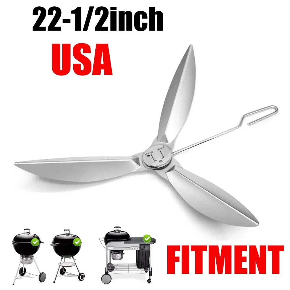 22-1/2-Inch One-Touch Cleaning System Kit For Weber Grill Parts 7444 ...