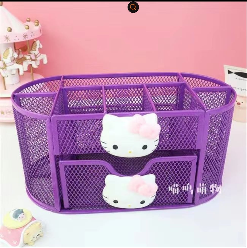 22*11*10.5CM Kawaii Sanrio Hello Kitty Storage Box Student Pen ...