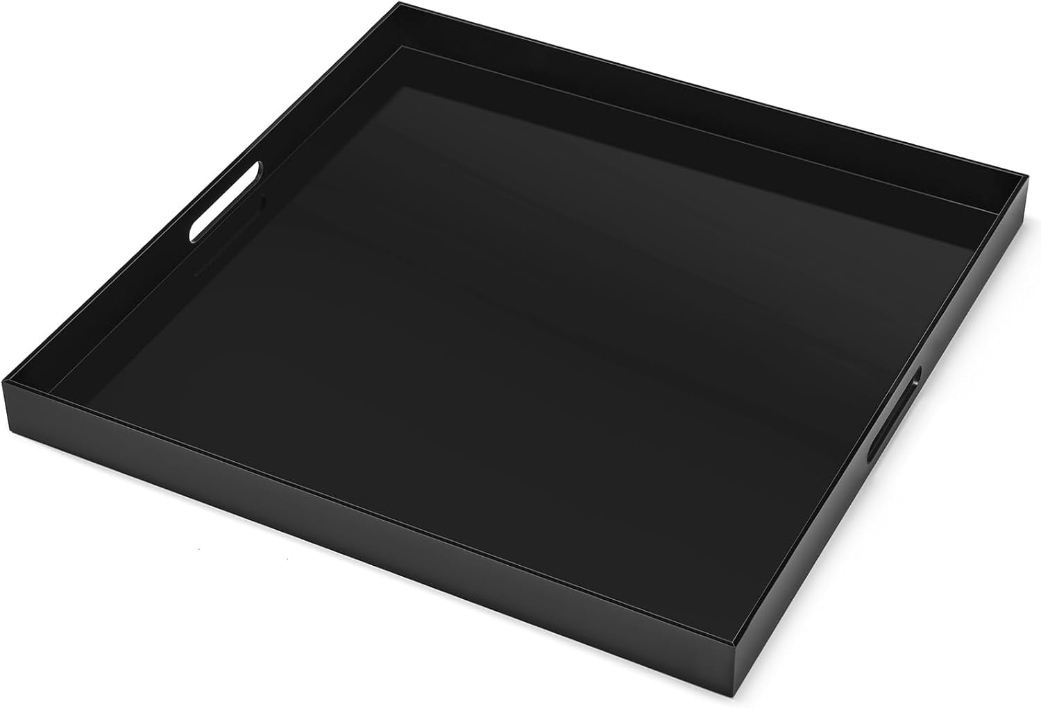 22×22 inches Oversized Black Tray Extra Large Decorative Tray Spill ...