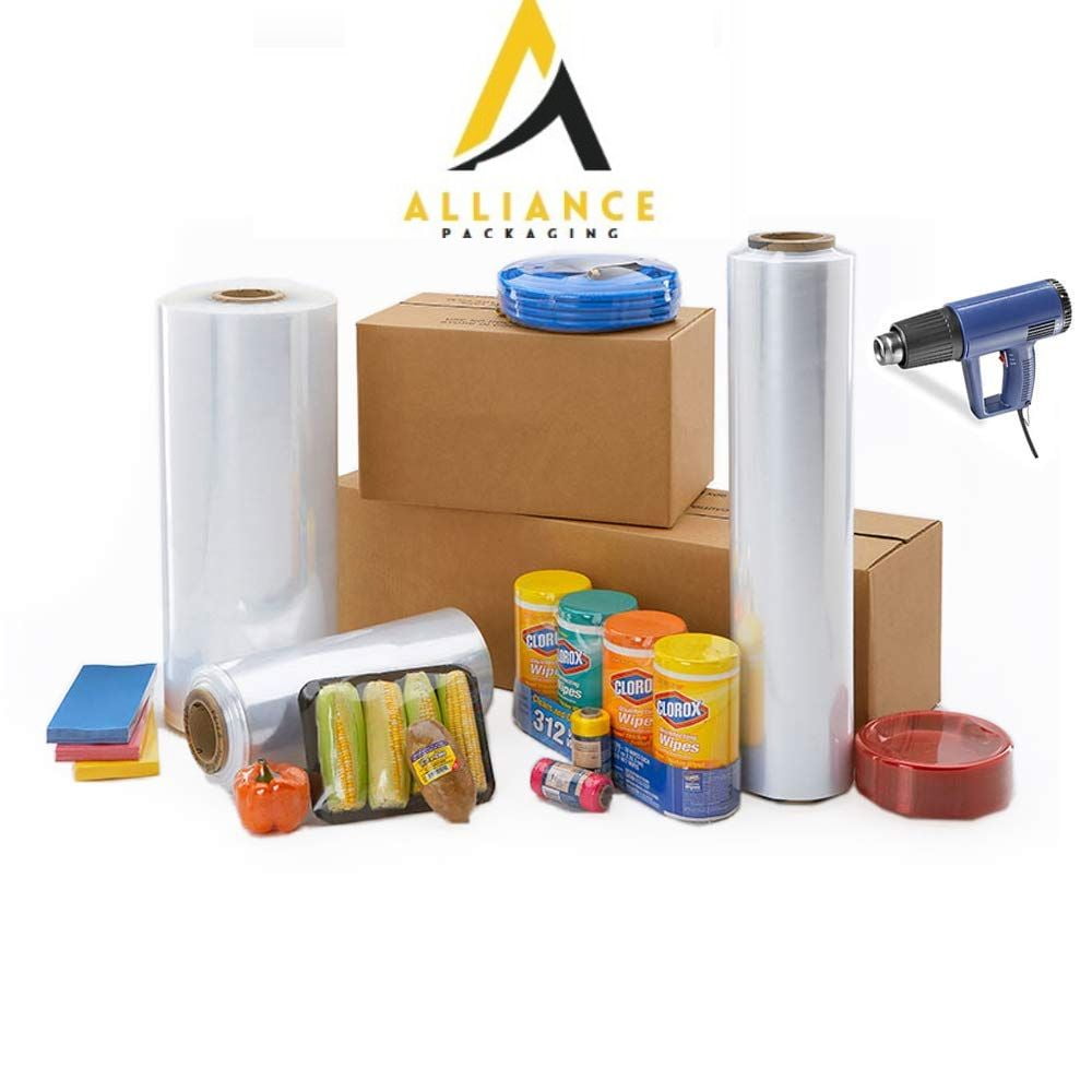 22" 22Ft Shrink Wrap Film Central Fold 75 Gauge PVC Heat Shrinking ...