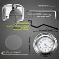 22-25MM Waterproof Motorcycle Bike Handlebar Clock Mount Watch Metal Mount Hand Grip Bar Dial ...