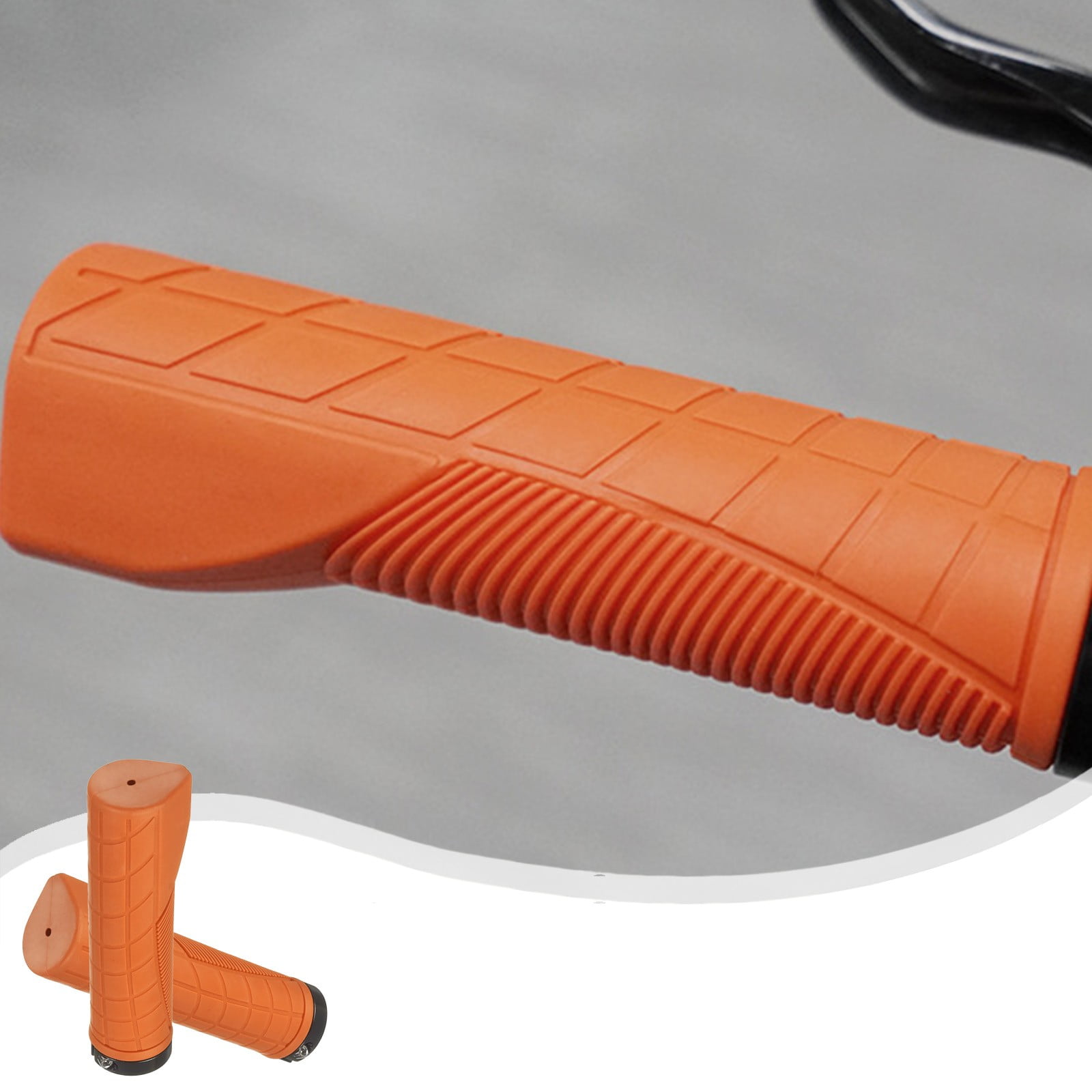 22.2mm Ergonomic Rubber Bike Handlebar Covers - Non-Slip, Shock ...