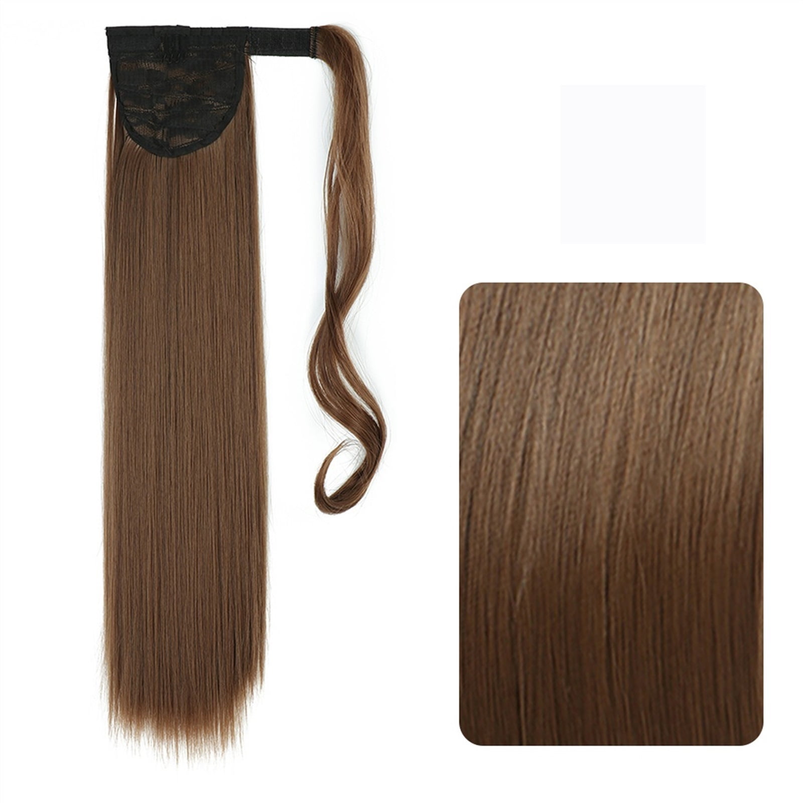 22-32 Inch Synthetic Hair Fiber Heat-Resistant Curly Hair with Ponytail ...