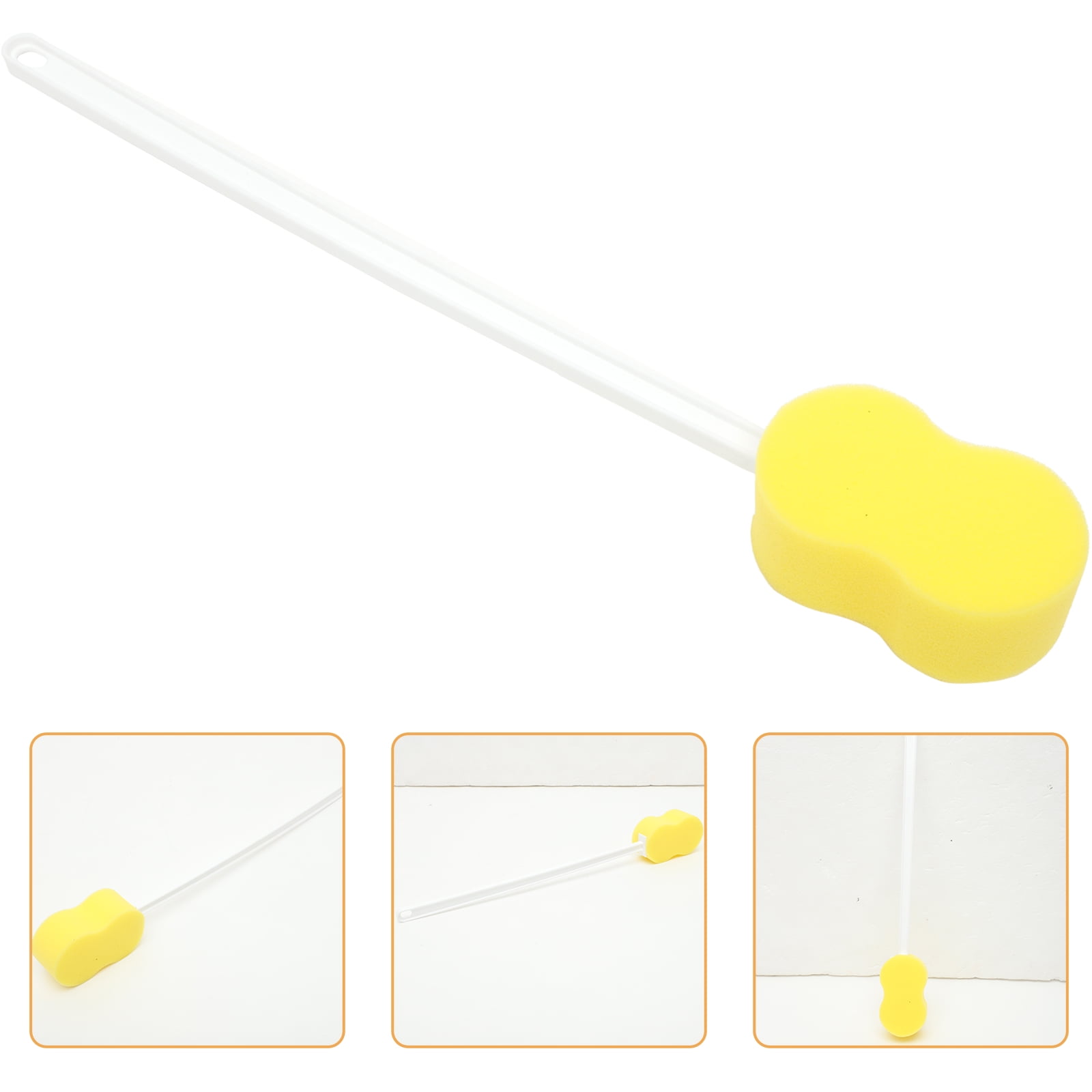22.4 Inch Long Handle Back Bath Sponge Lightweight Sponge on a Stick ...