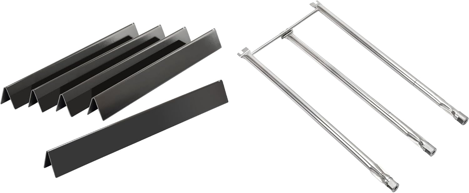22.5" Flavorizer Bars & Burner Tube Set for Weber 7536 7508, Spirit 700 ...