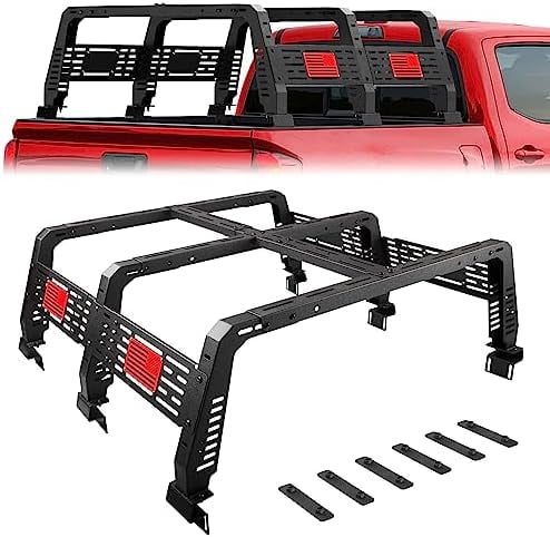 22.5" High Truck Rack with Bed Rails for Full Size Trucks Heavy Duty ...
