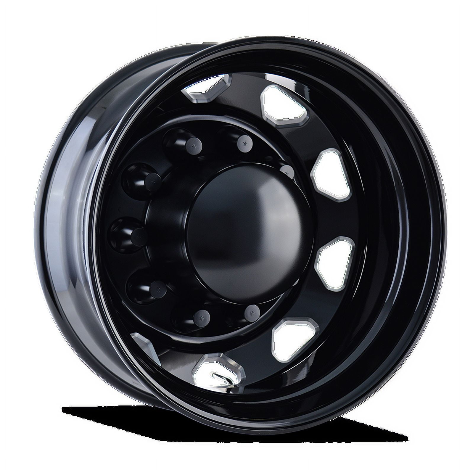 22.5" Inch 10x285.75 Wheel Rim IONBILT IB02 IB02 22.5x8.25 +169mm BLACK ...