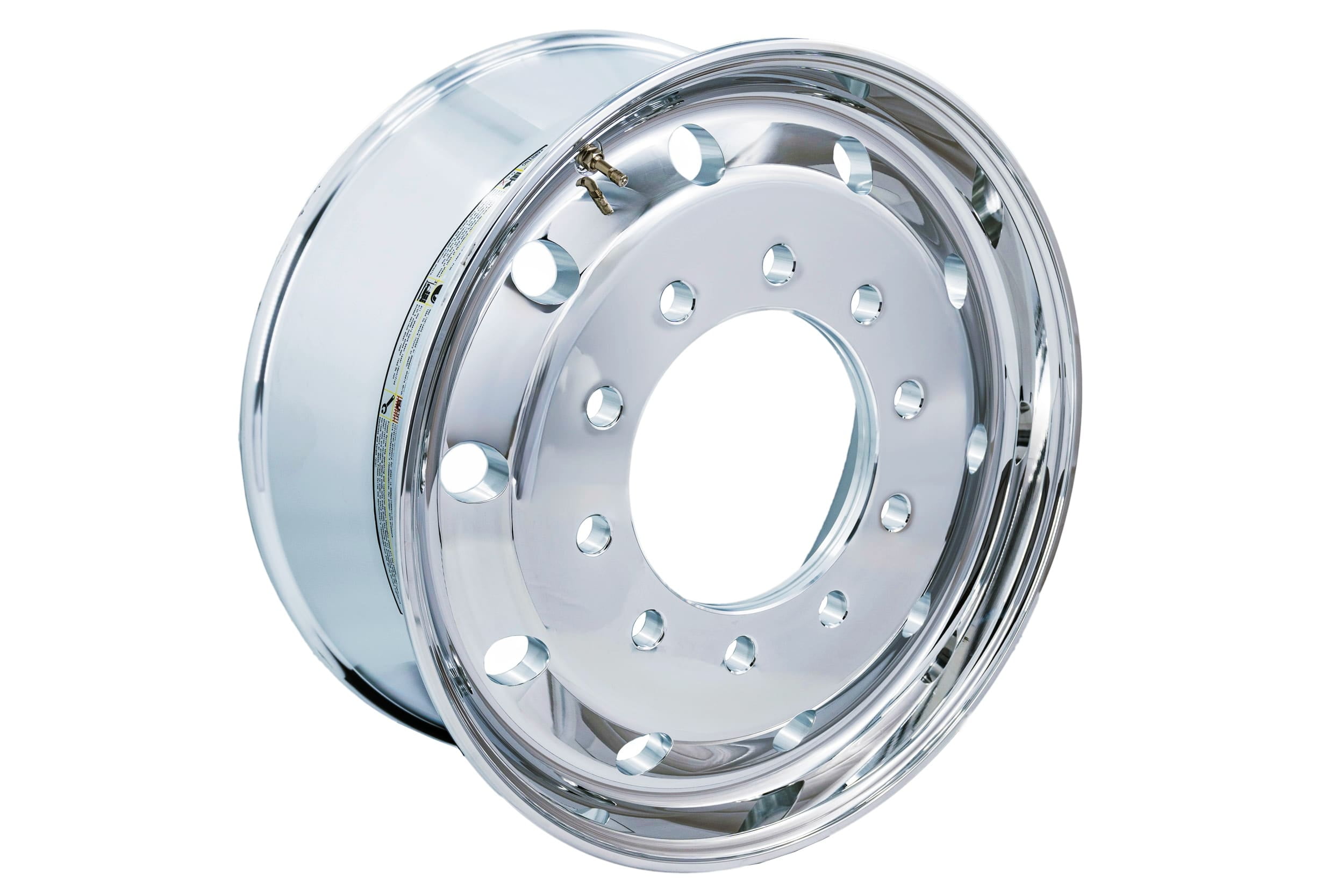 22.5" x 9" Forged Aluminum Truck Wheel, 11,000 LB Max Load, 10-Lug Semi ...