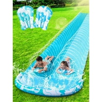 Banzai Kiddie Inflatable Backyard Water Slide & Splash Pool with ...
