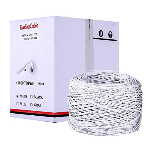 22-6 1000 Ft 22 AWG 6 Conductors Alarm Security Wire 22/6 22-6 Security ...