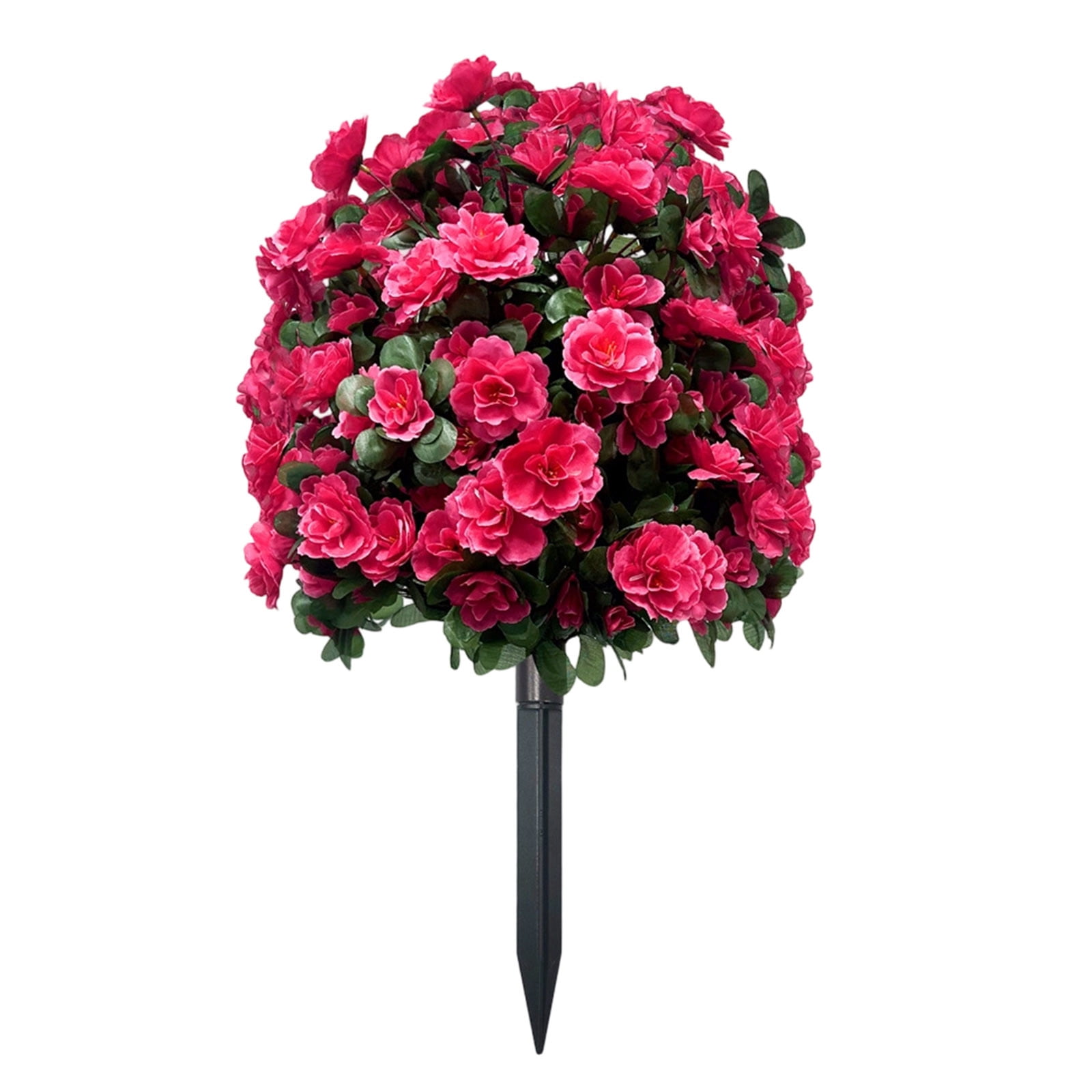22.8 inch Artificial Flowers Boxwood Topiary Ball Tree, Outdoor UV ...