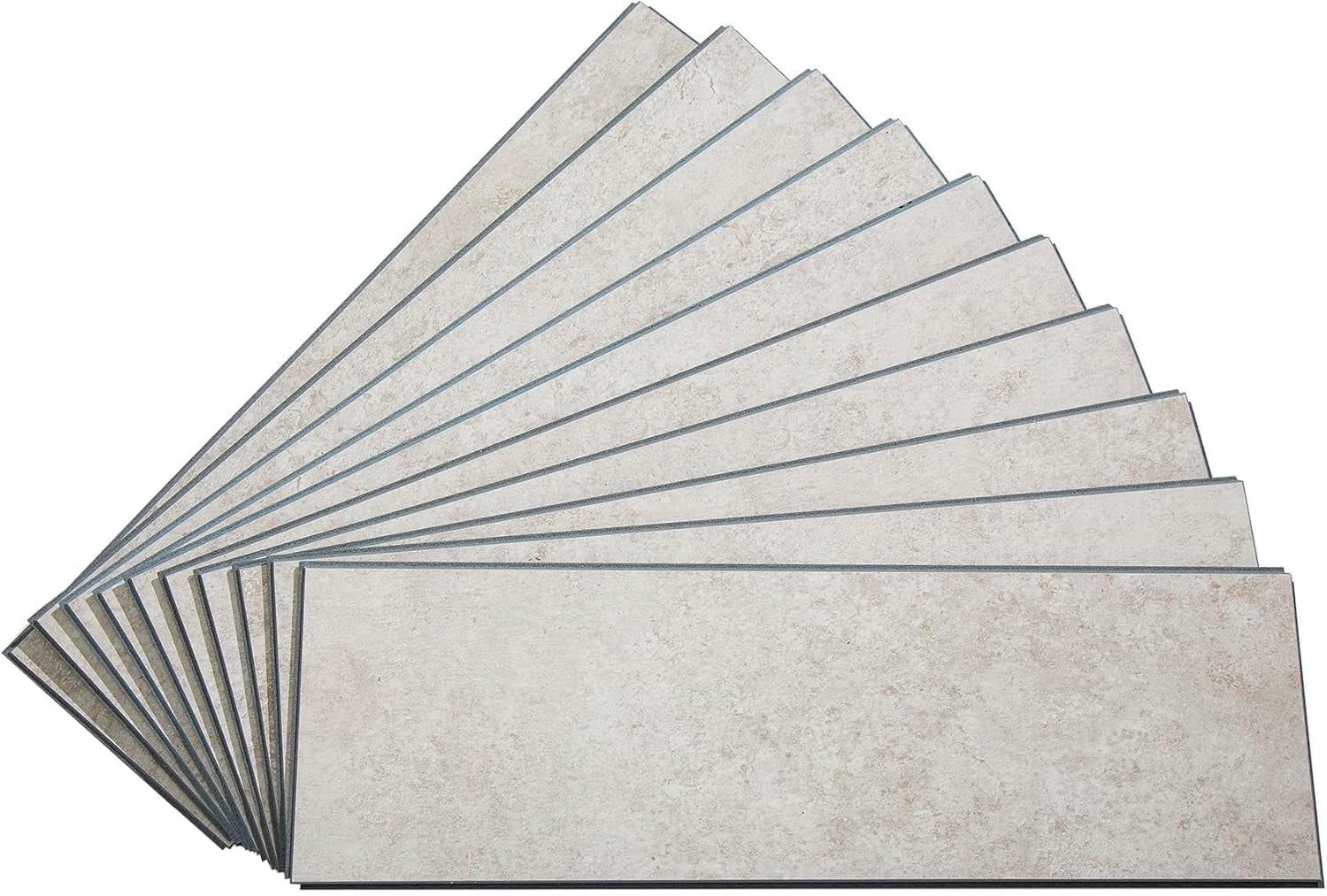 22.8" x 7.31" Interlocking Vinyl Waterproof Backsplash Tiles in Rain ...