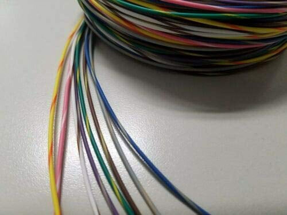 22 AWG TXL HIGH Temp Automotive Power Wire 8 Striped Colors 25 FT Each ...